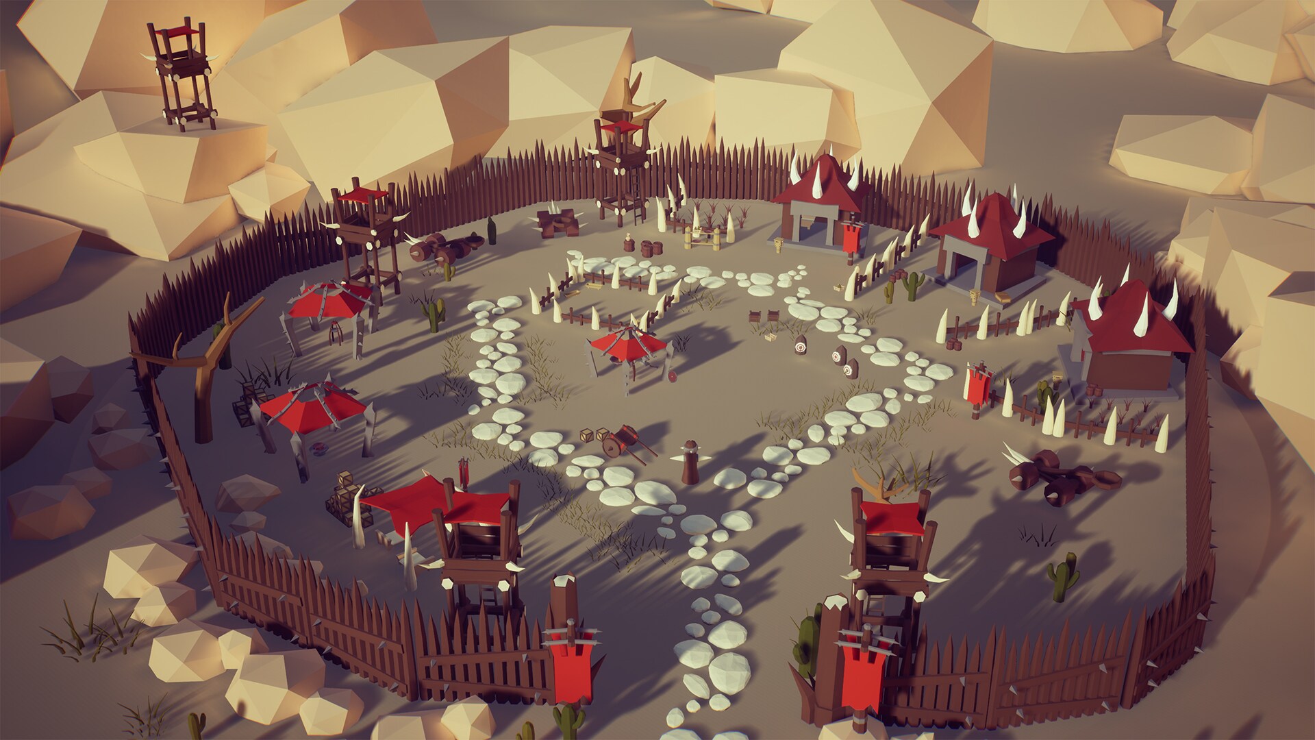 Low Poly Orc Village in Environments - UE Marketplace