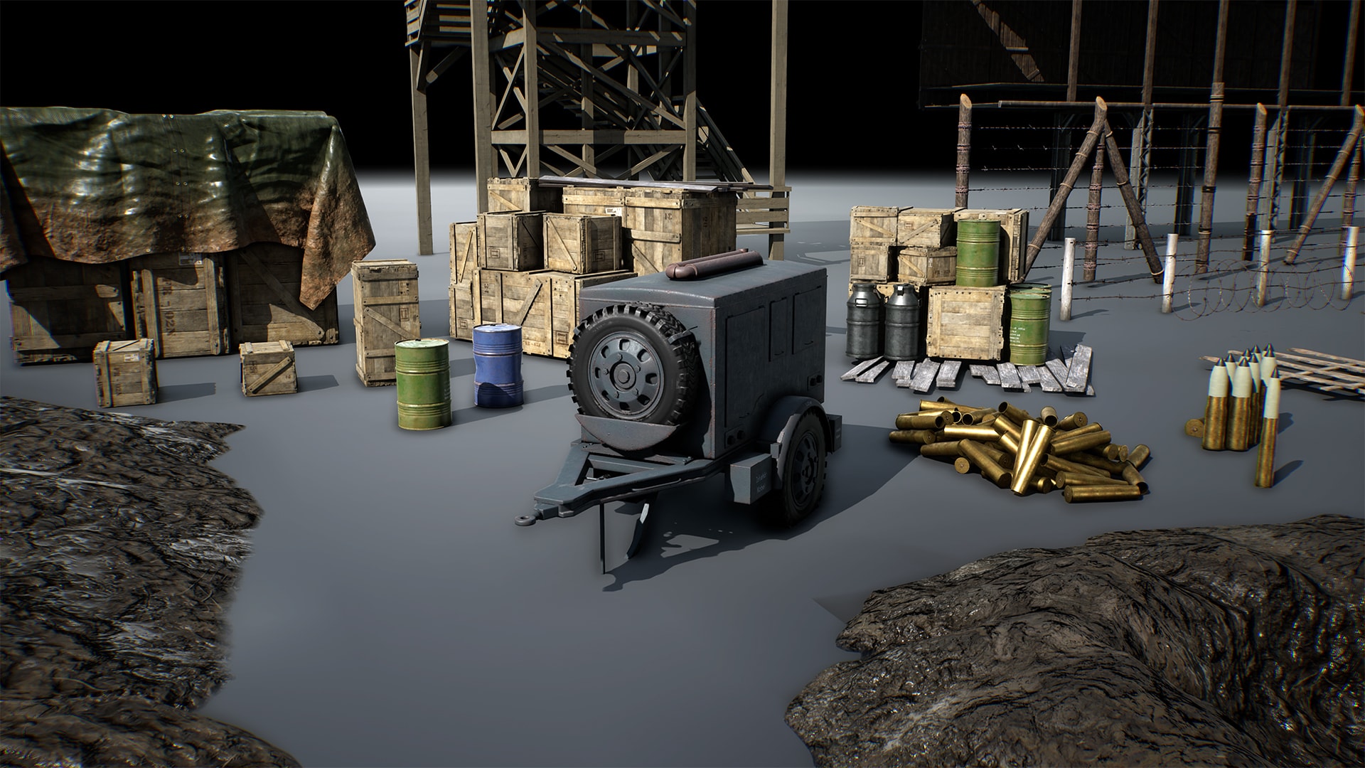 WW2 Battlefield Props Pack in Props - UE Marketplace