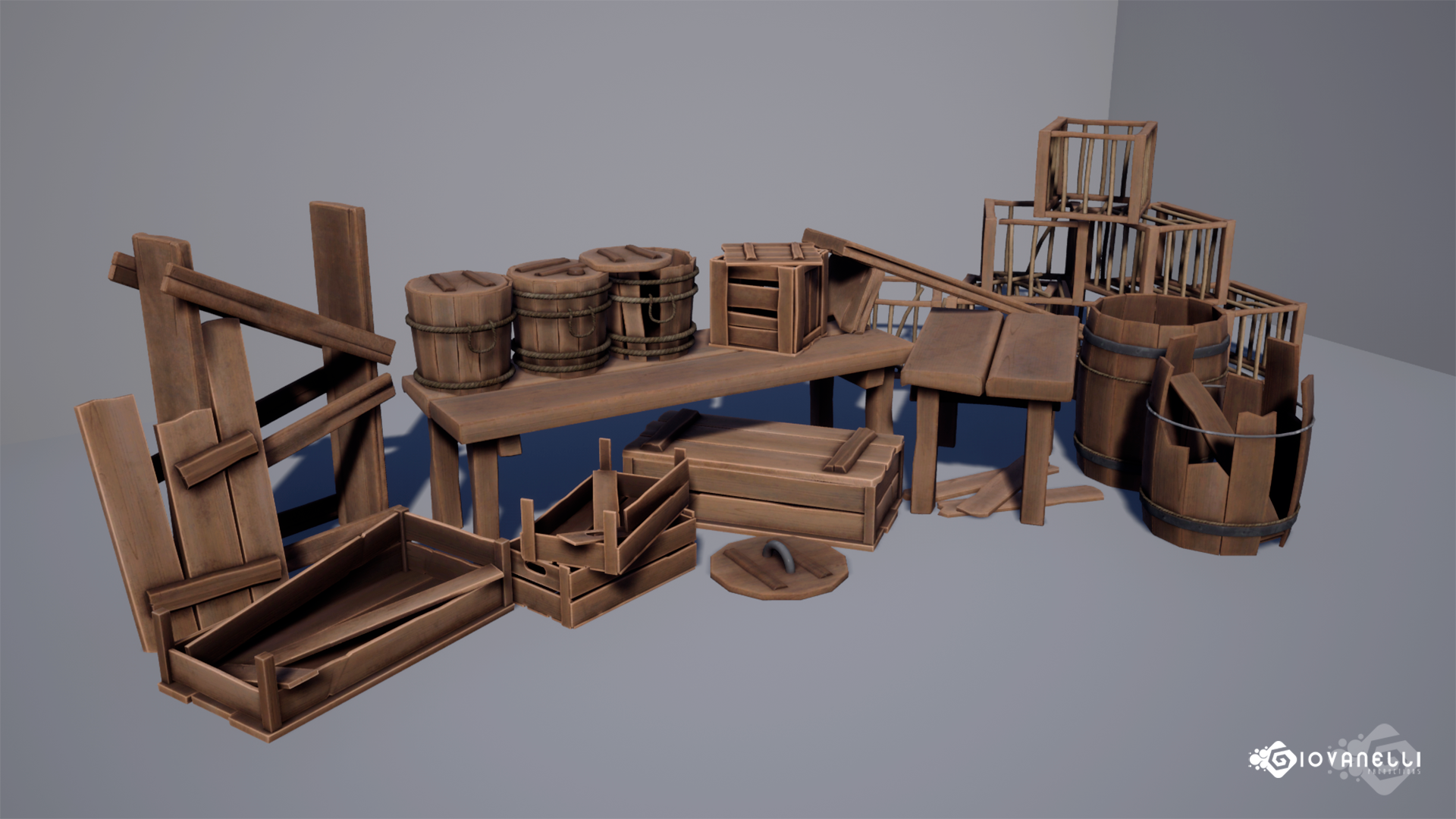 Wooden Props Pack 01 in Props - UE Marketplace