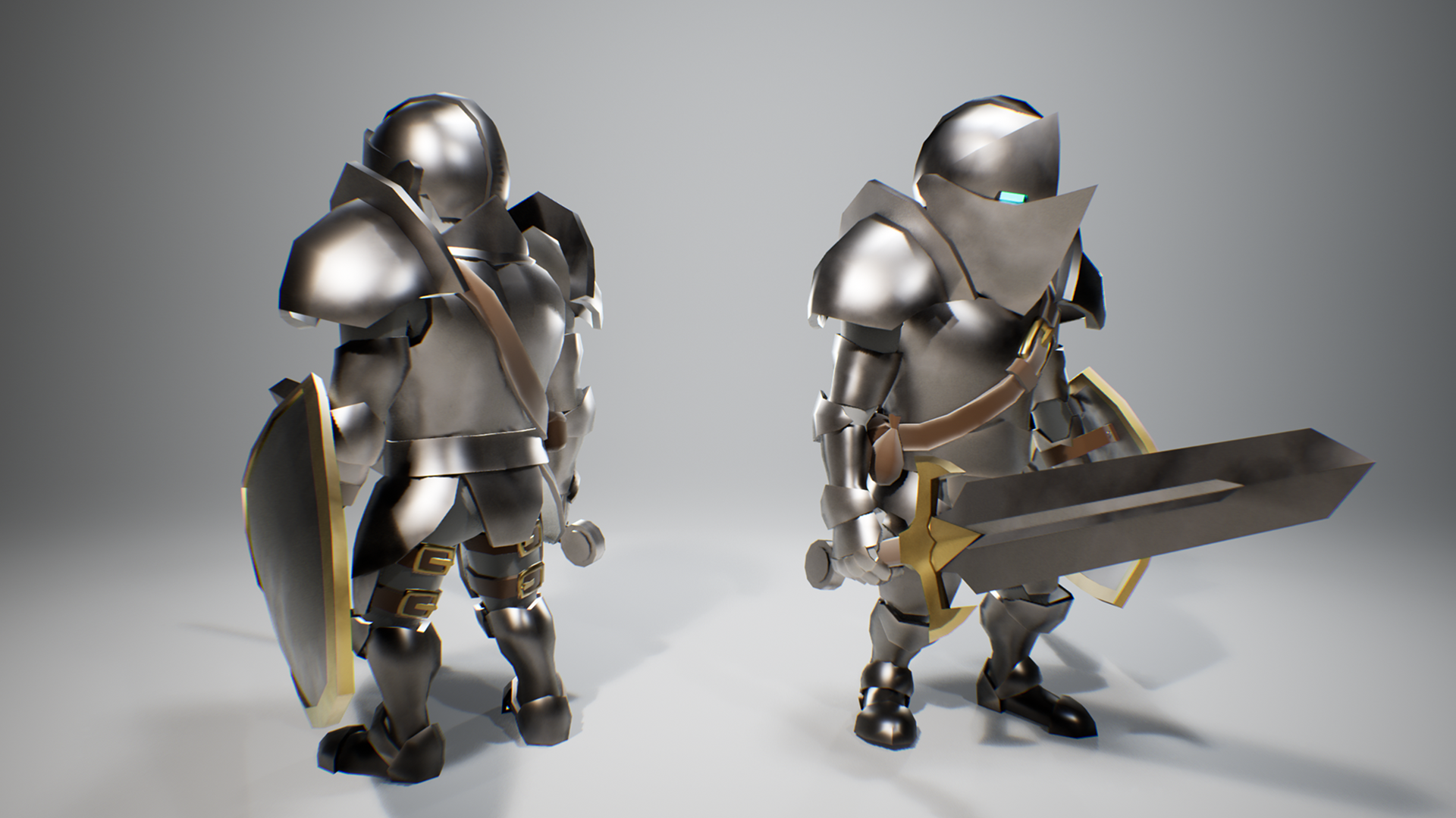 Stylized Low Poly Knight