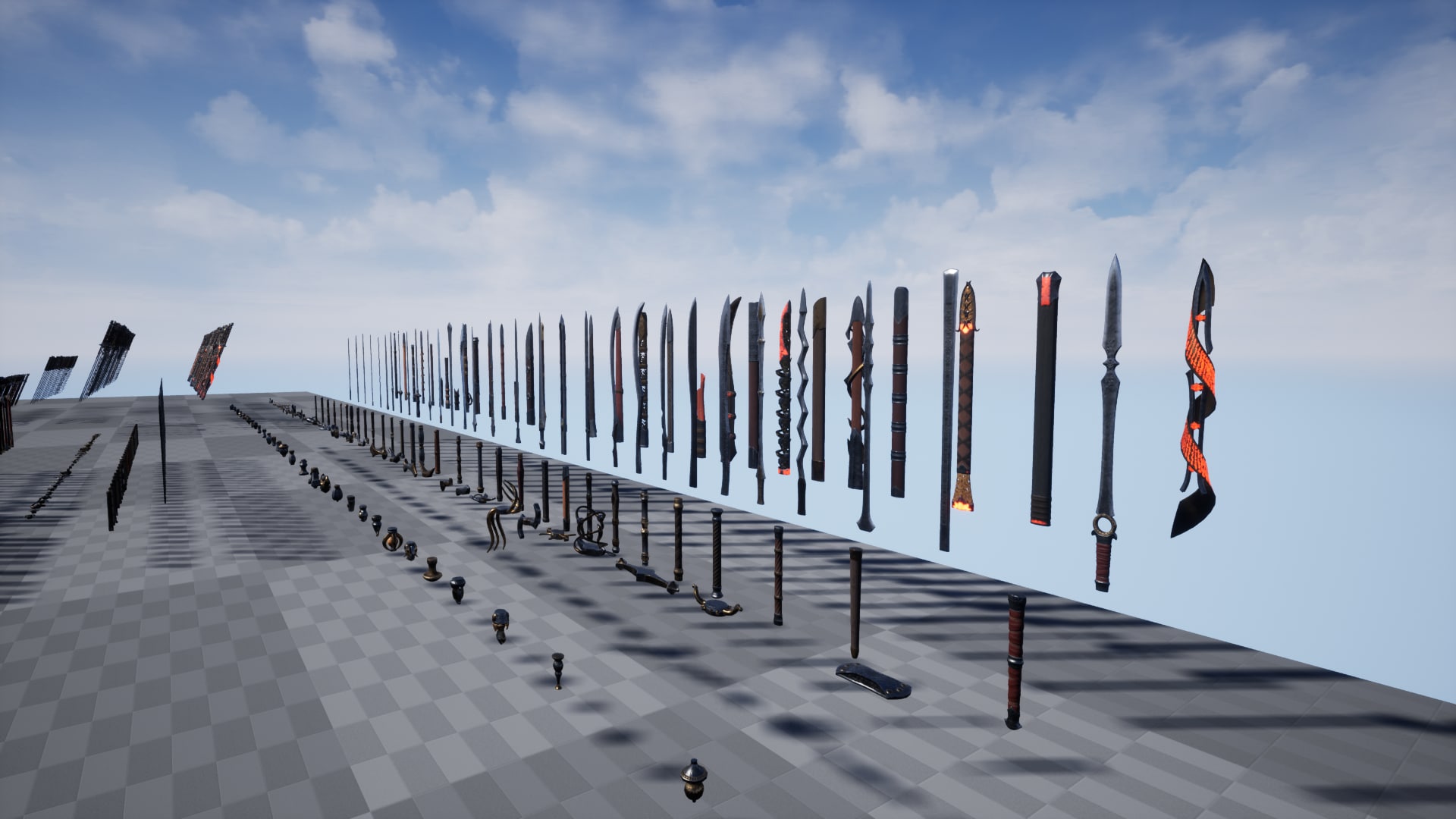 Large modular set of bladed weapons in Weapons - UE Marketplace