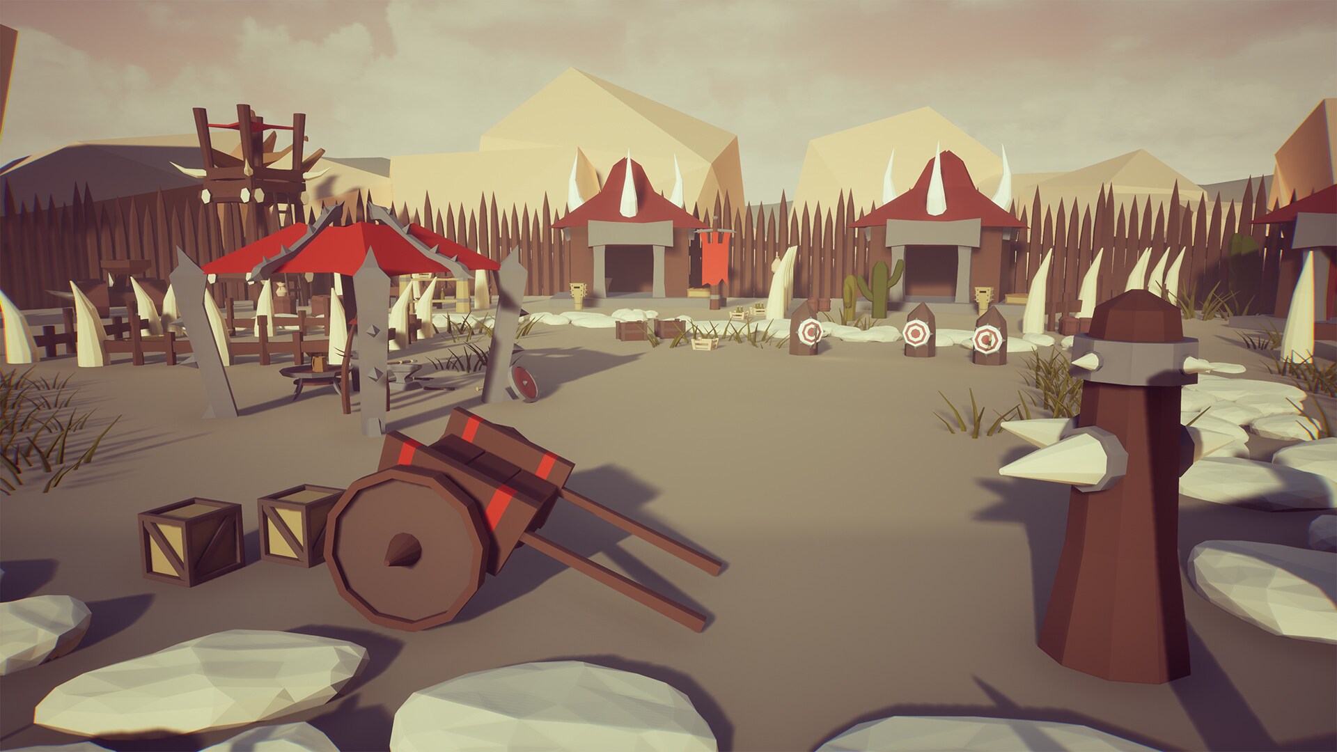 Low Poly Orc Village in Environments - UE Marketplace