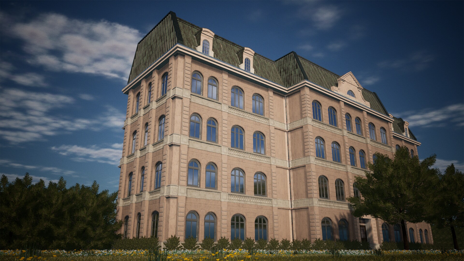 Building Facade / 21 Assets in Props - UE Marketplace