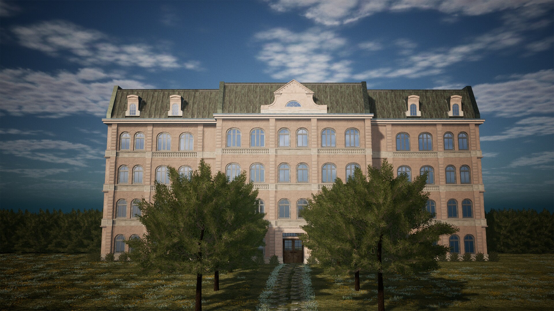 Building Facade / 21 Assets in Props - UE Marketplace