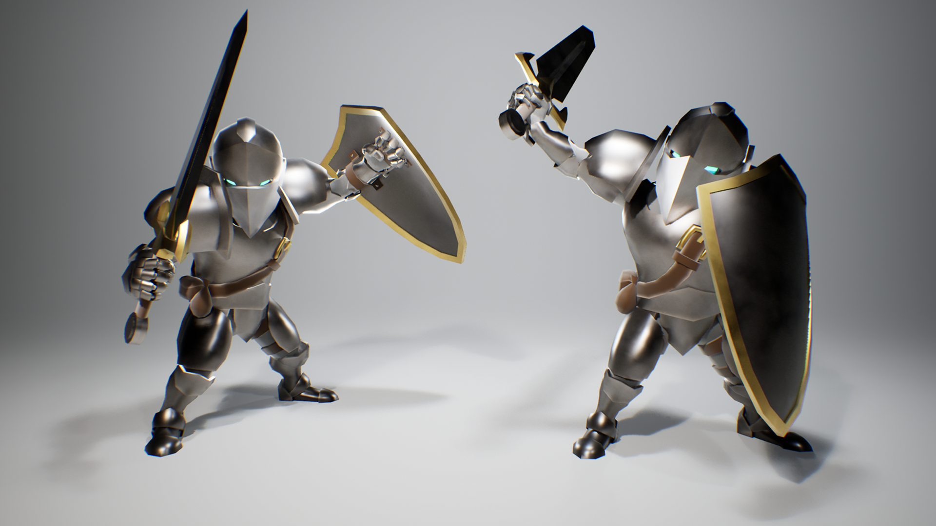 Stylized Low Poly Knight