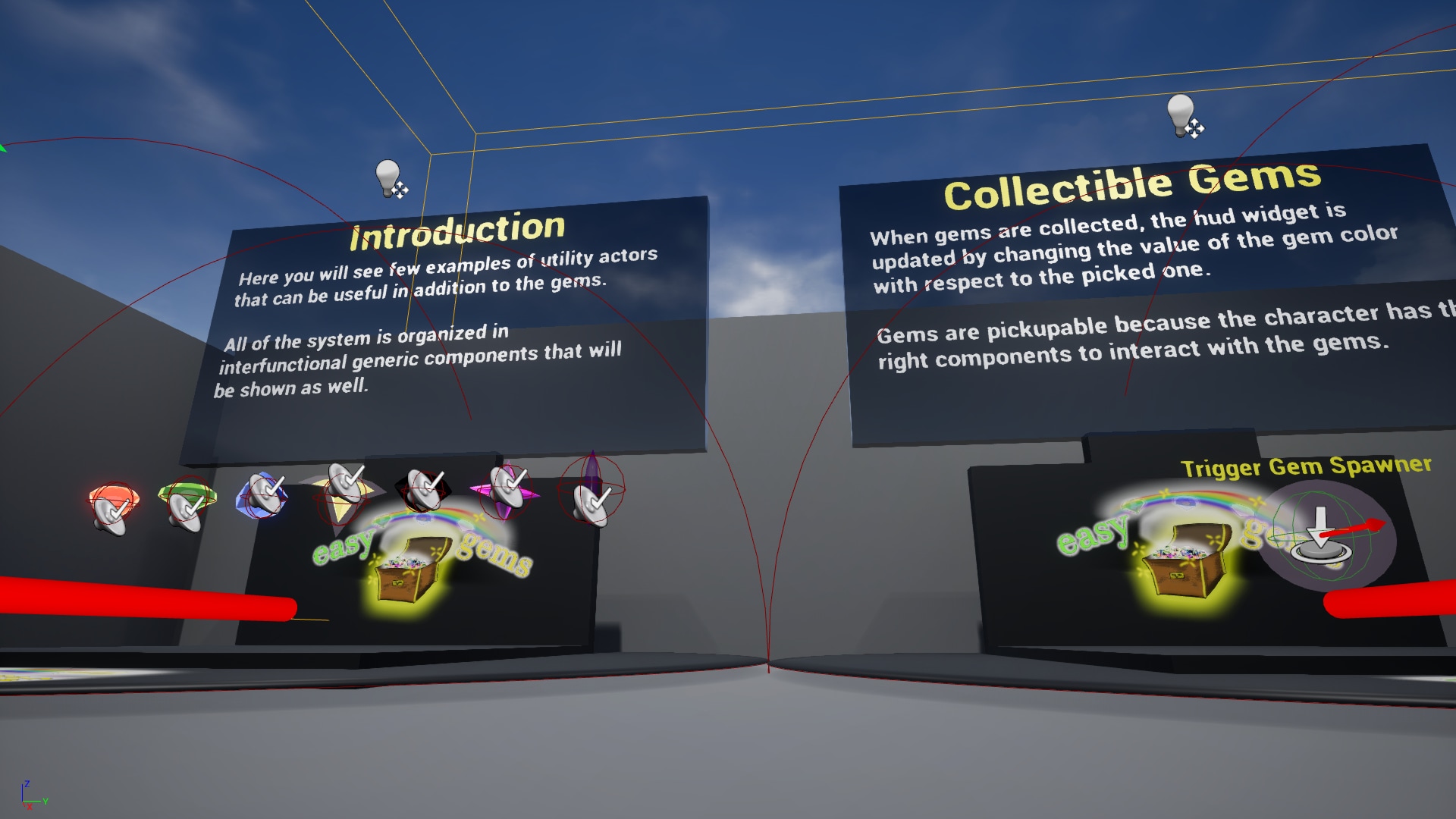 Easy Gems in Blueprints - UE Marketplace