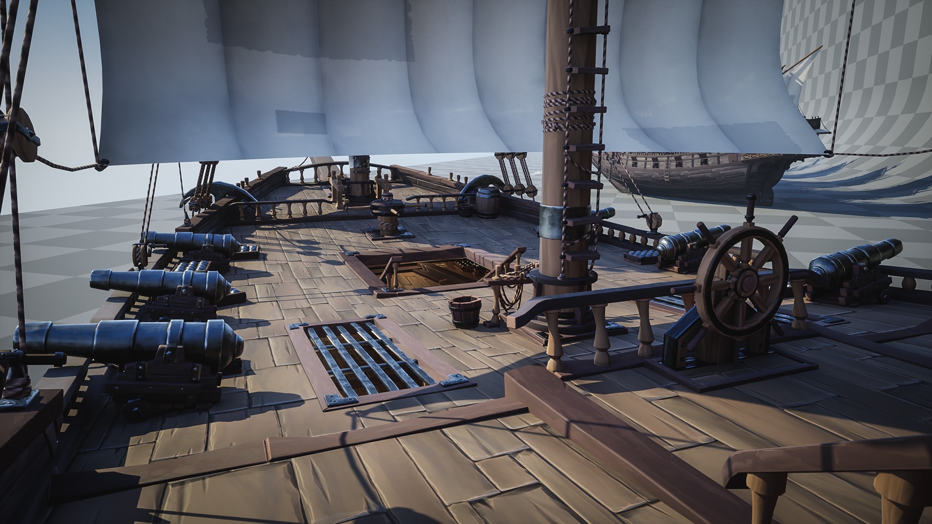 Stylized Galleon in Props - UE Marketplace