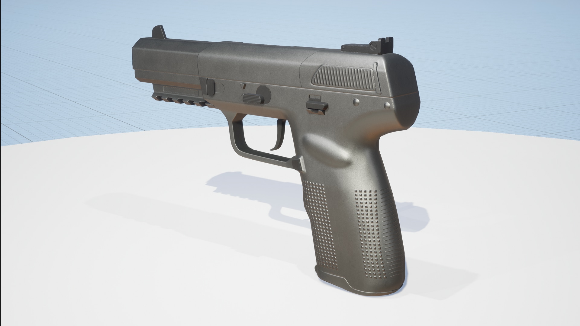 Textured 3D Pistol Model in Weapons - UE Marketplace