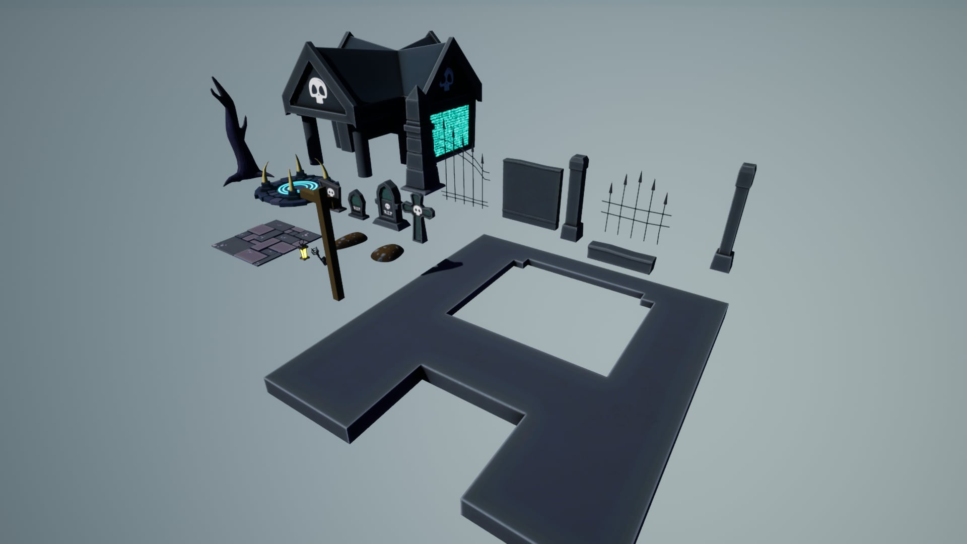 Cemetery Set in Props - UE Marketplace