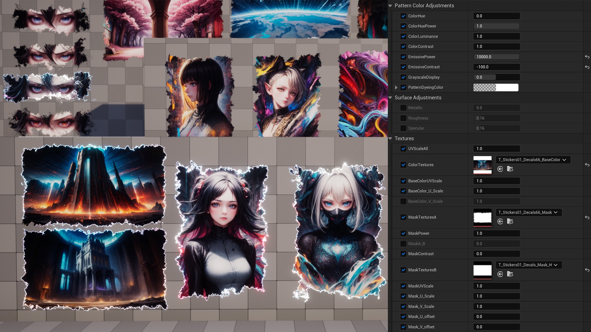 Stickers Decals 60+ in Materials - UE Marketplace