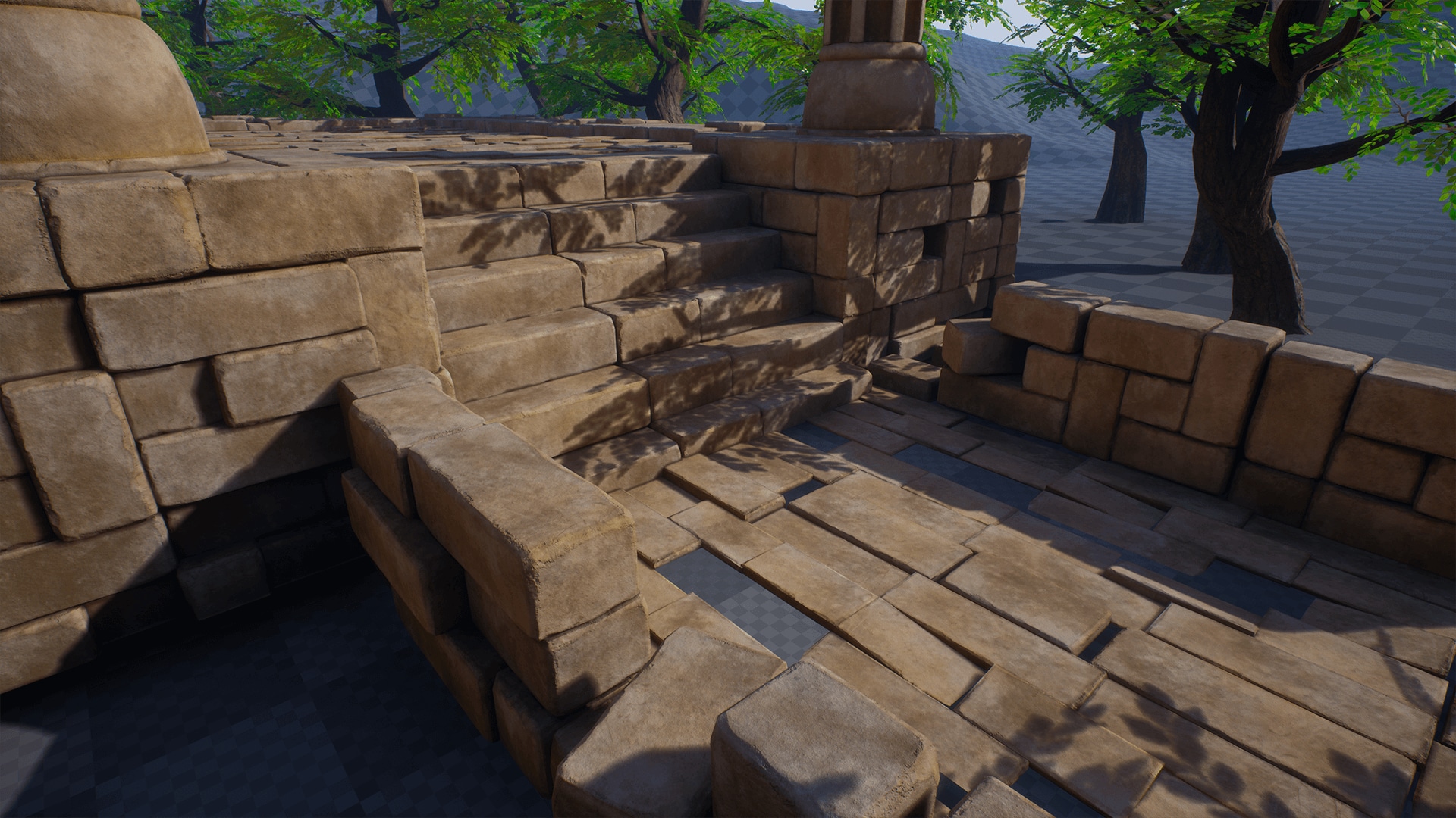 在道具创建的Sandstone Ruins - 虚幻引擎商城