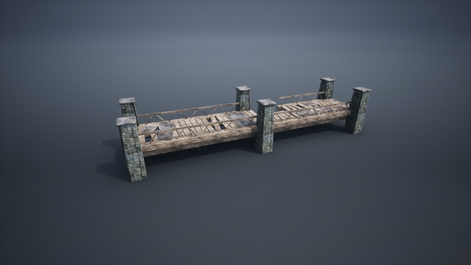 Post Apo Destroyed Bridges in Props - UE Marketplace