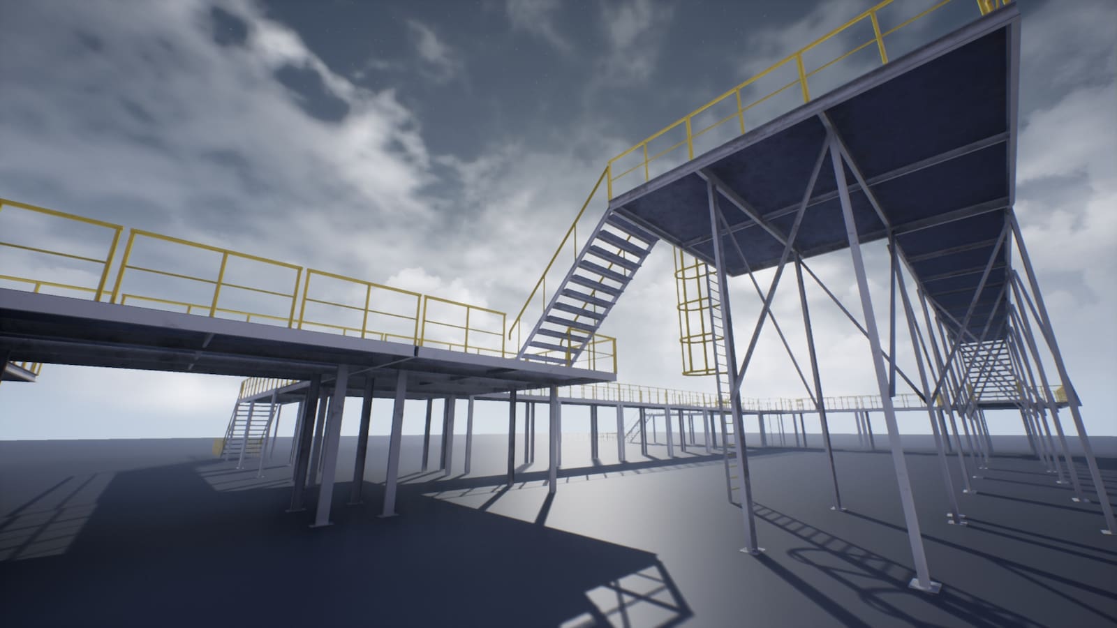 Modular industrial platform in Environments - UE Marketplace