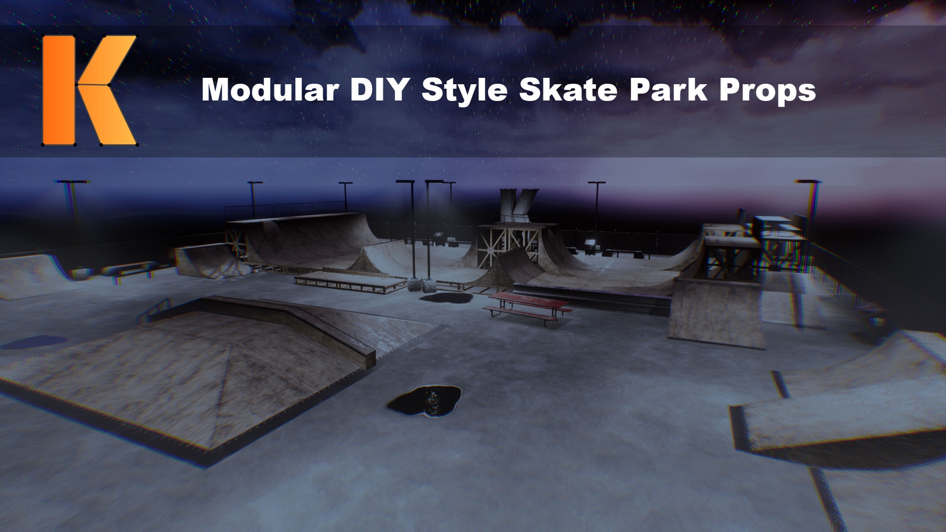 在道具创建的Modular DIY Style Skate Park Props - 虚幻引擎商城