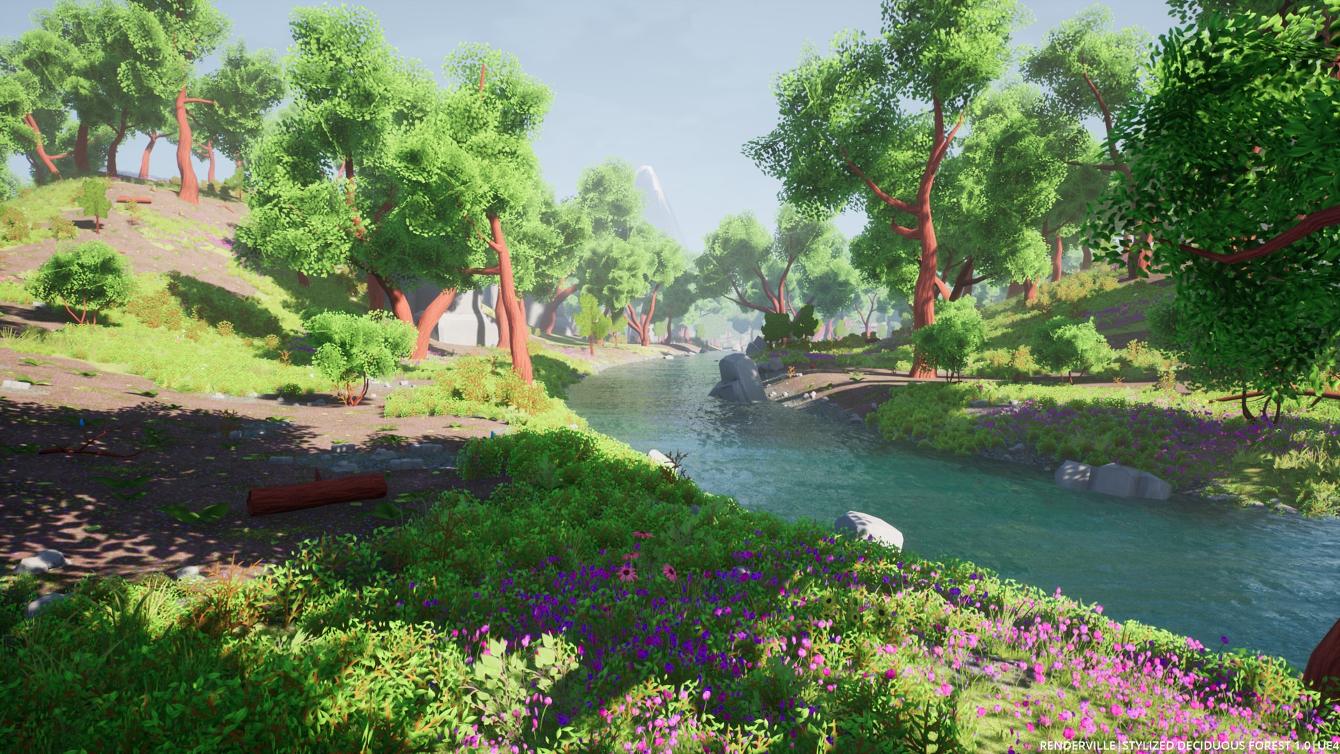 Stylized Deciduous Forest in Environments - UE Marketplace
