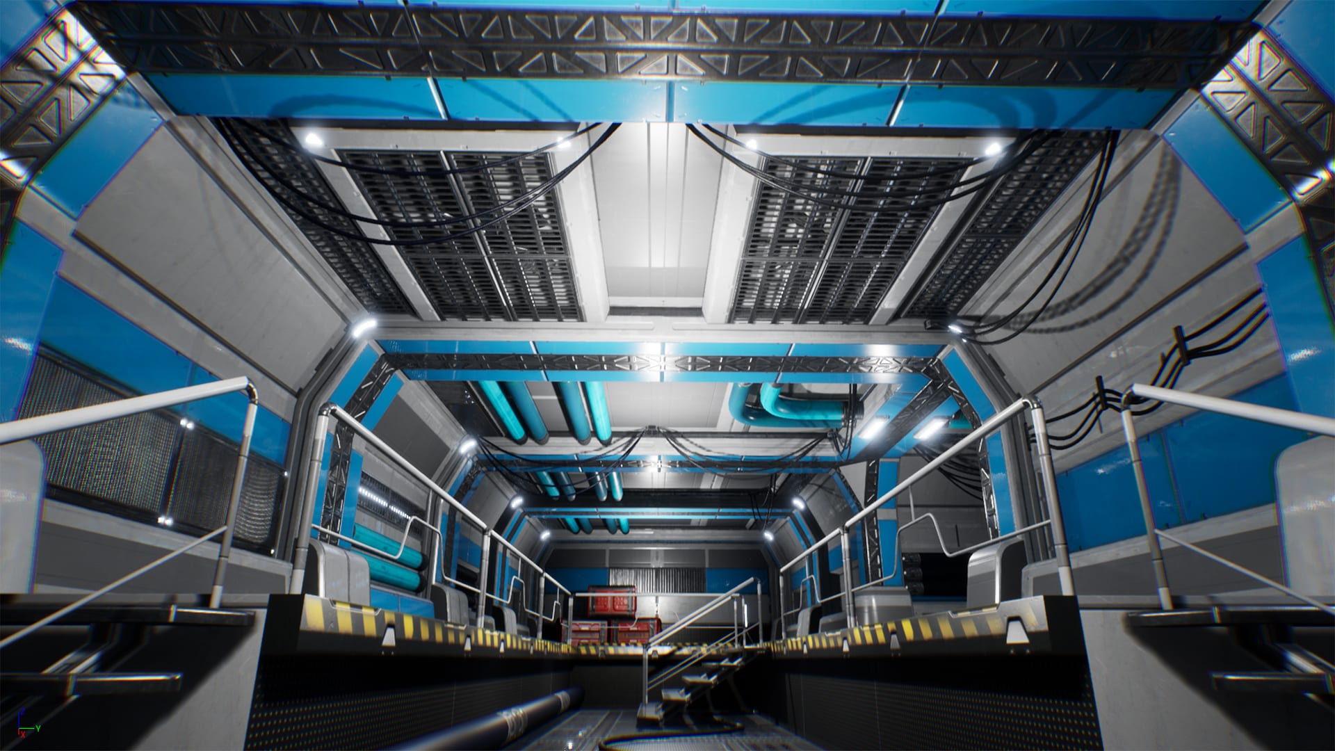 SCI-FI Modular Corridor in Environments - UE Marketplace