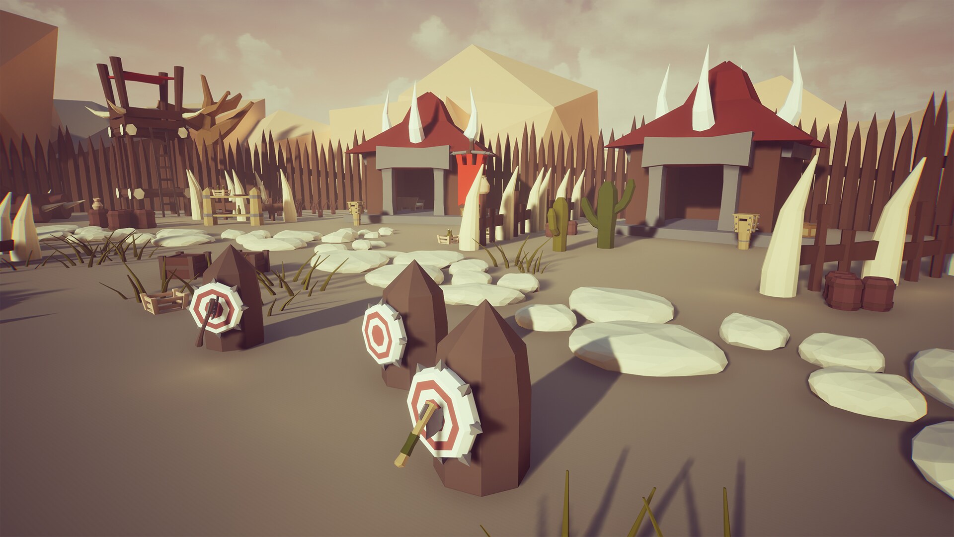 Low Poly Orc Village in Environments - UE Marketplace