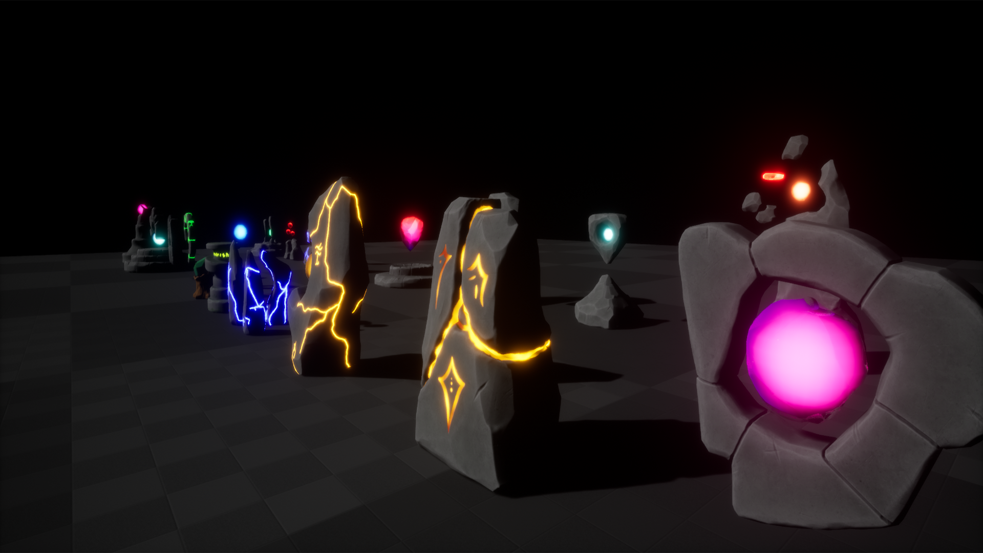 Stylized Magic Stones in Props - UE Marketplace