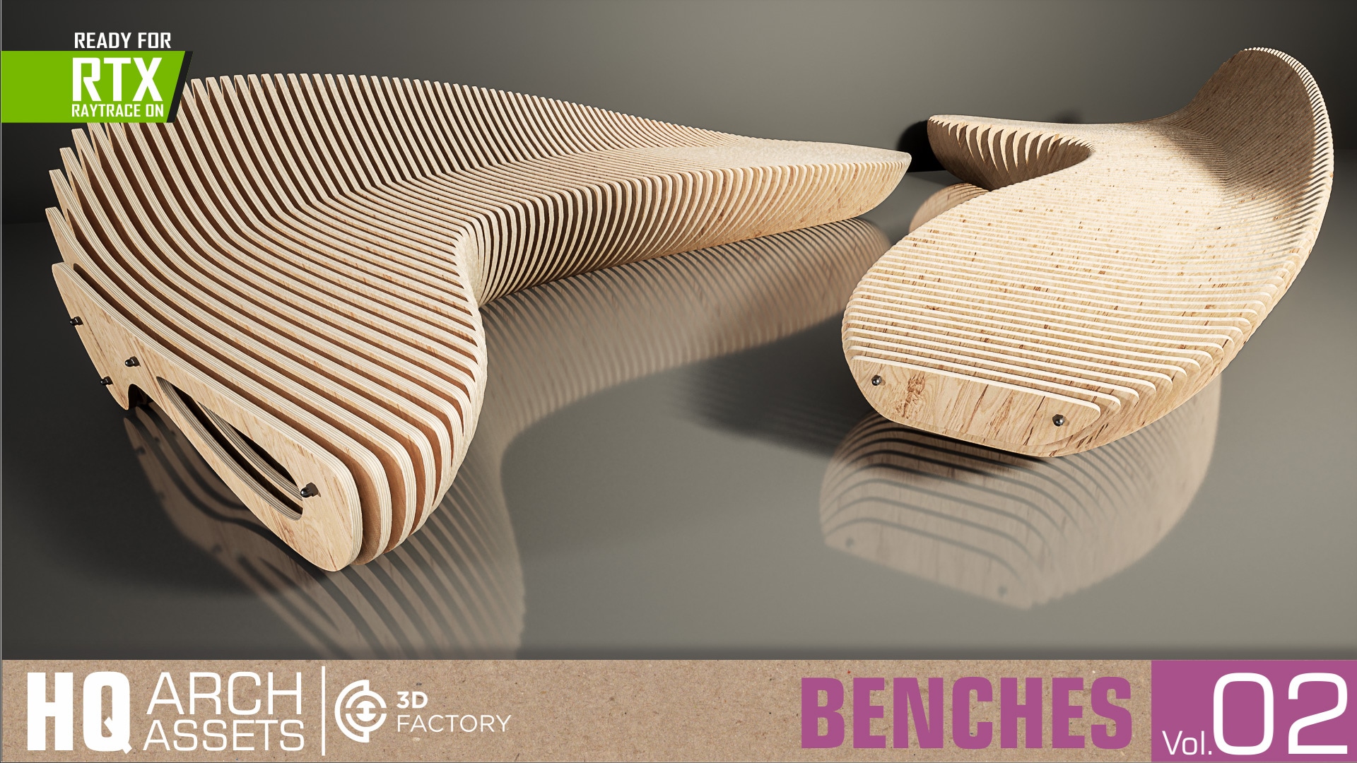 HQ Benches Vol. 2 in Architectural Visualization - UE Marketplace