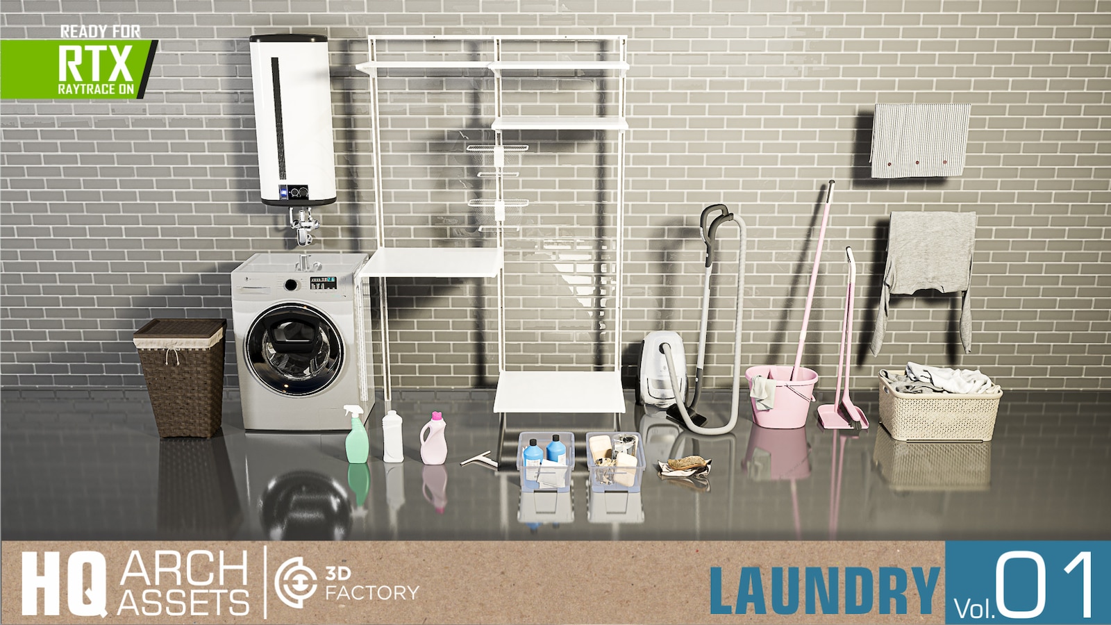 HQ Laundry Vol. 1 in Architectural Visualization - UE Marketplace