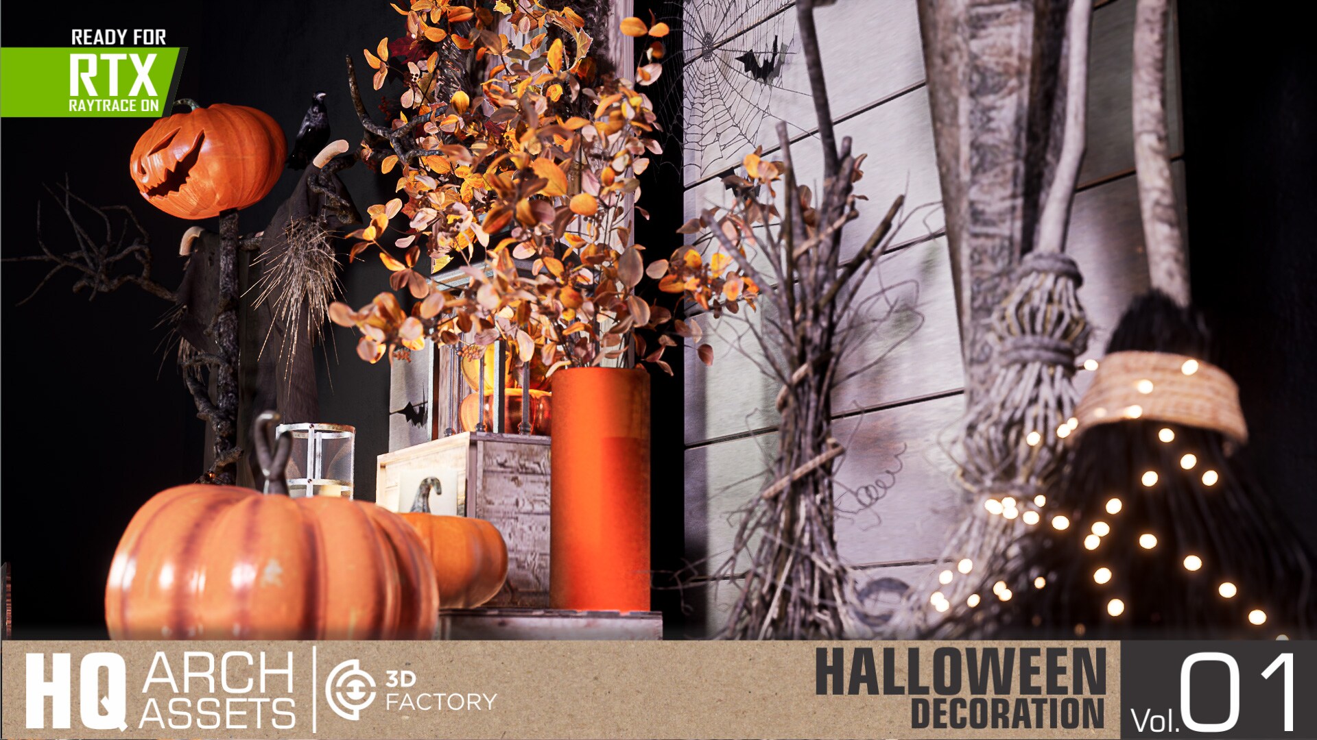 HQ Halloween Decoration Vol. 1 in Architectural Visualization - UE ...