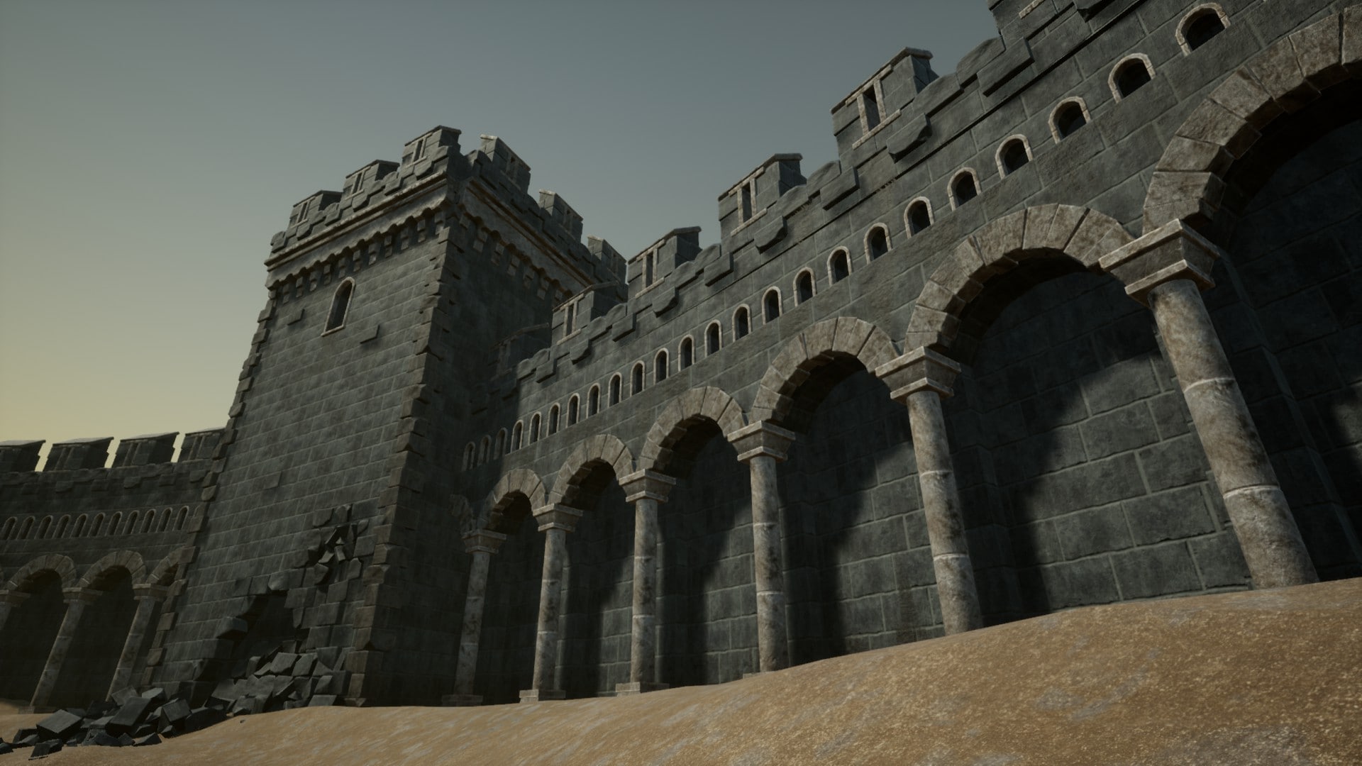 Fantasy Ruined Arena in Environments - UE Marketplace