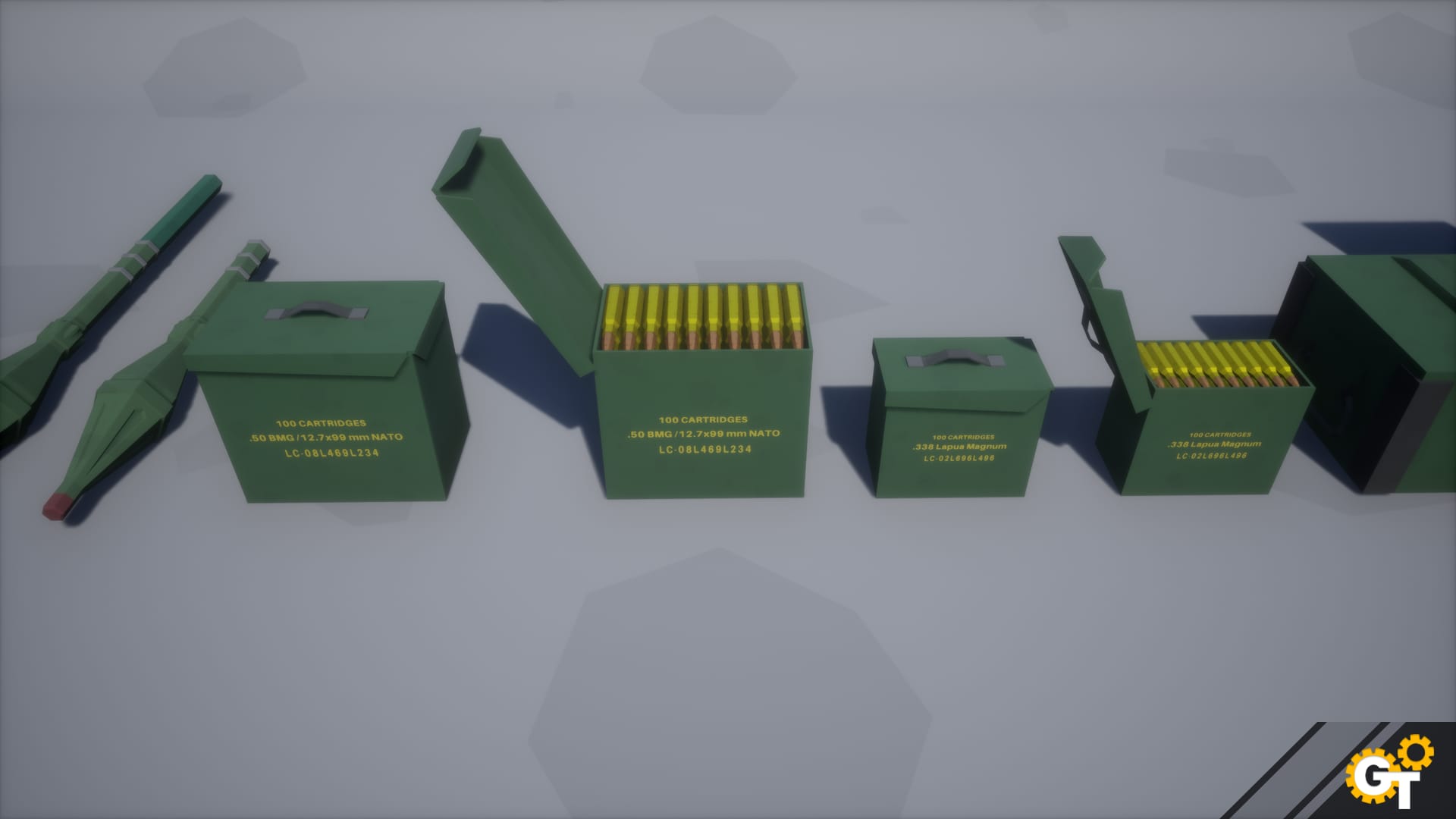 Low Poly Ammo Bullets Pack in Props - UE Marketplace