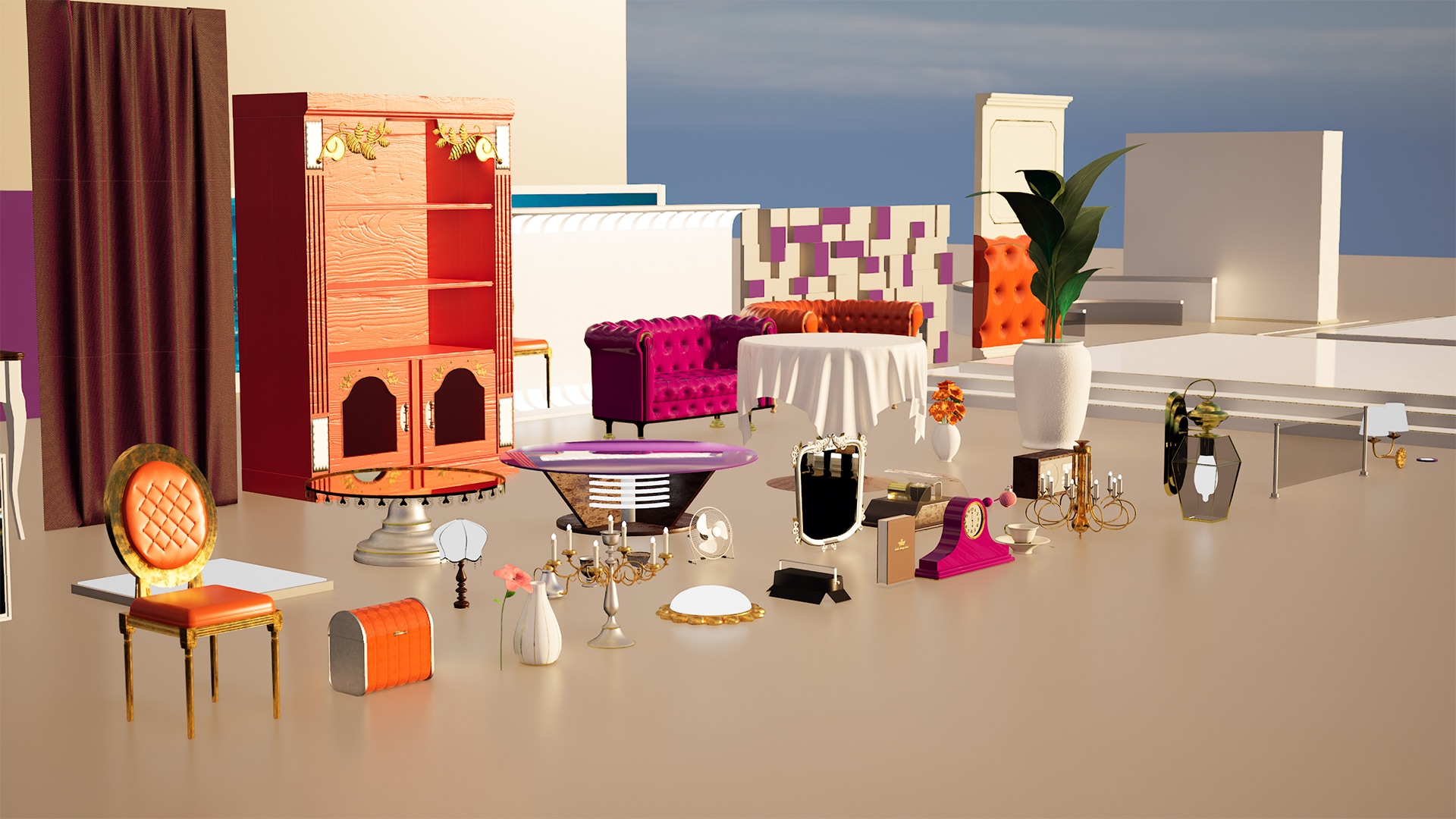 Mini Virtual Studio in Props - UE Marketplace