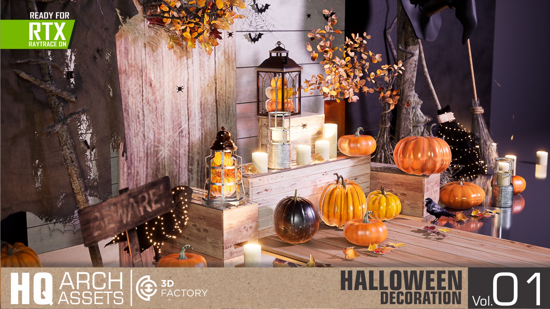HQ Halloween Decoration Vol. 1 in Architectural Visualization - UE ...