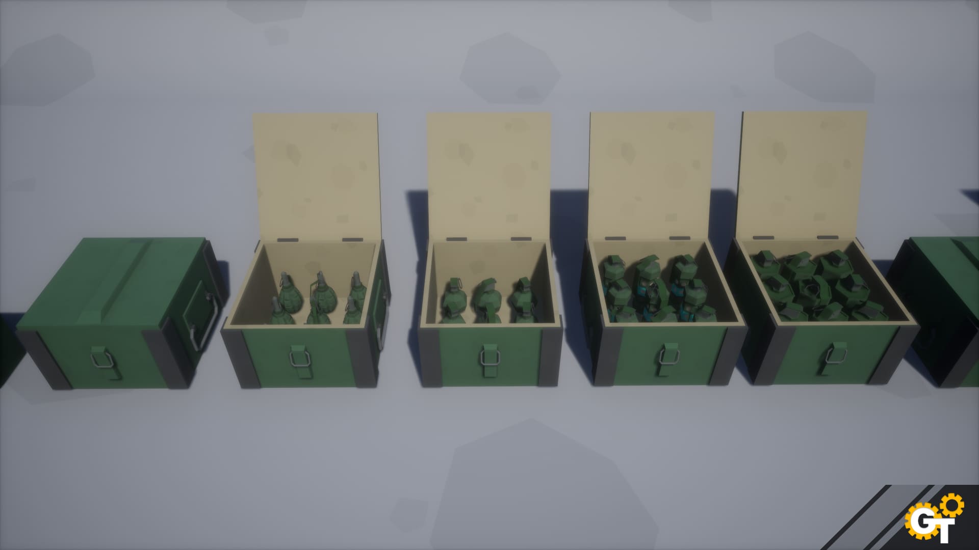 Low Poly Ammo Bullets Pack in Props - UE Marketplace