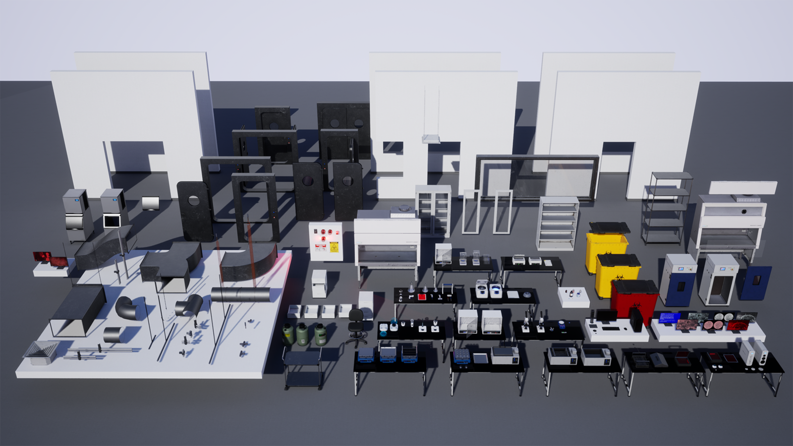 VIRUS LABORATORY (post apocalyptic research science laboratory prop VR ...