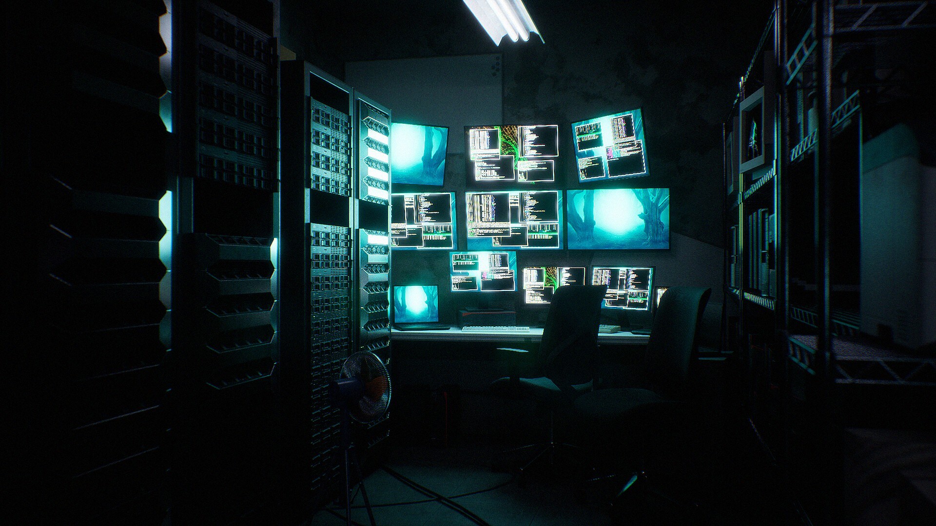 Hacker's Office - Environment for Crime, Noir, Drama & Cyberpunk in ...