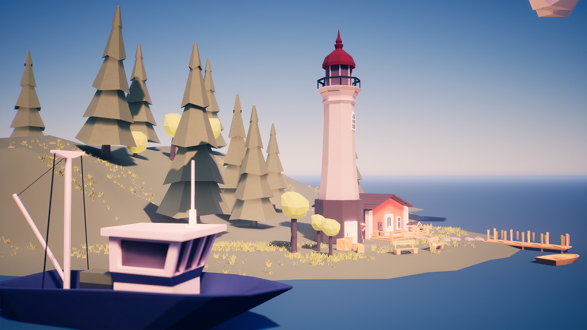 Low Poly Lighthouse in Props - UE Marketplace