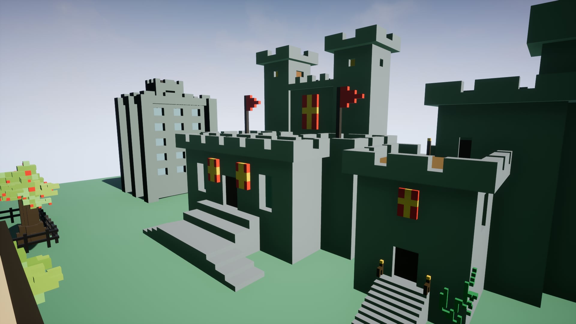 Medieval Voxel Buildings in Props - UE Marketplace