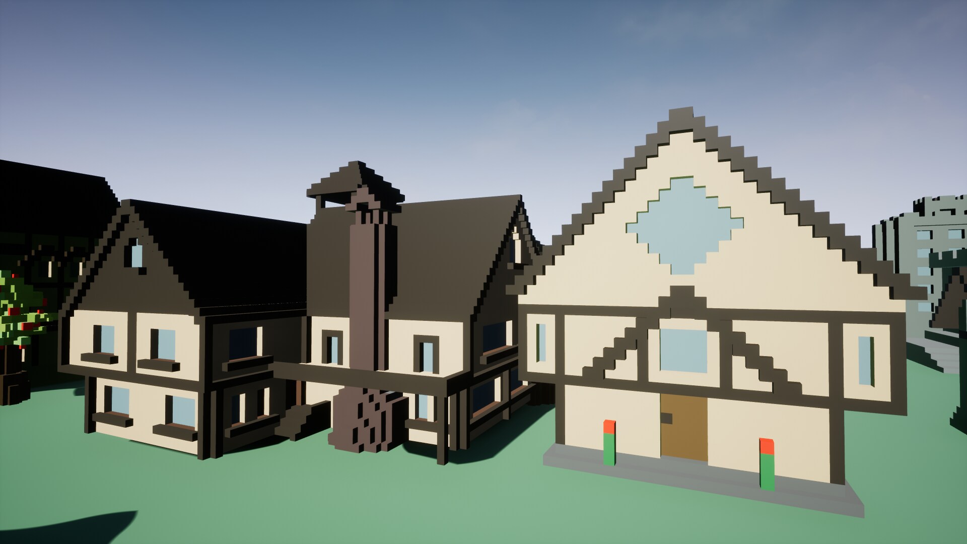 Medieval Voxel Buildings in Props - UE Marketplace