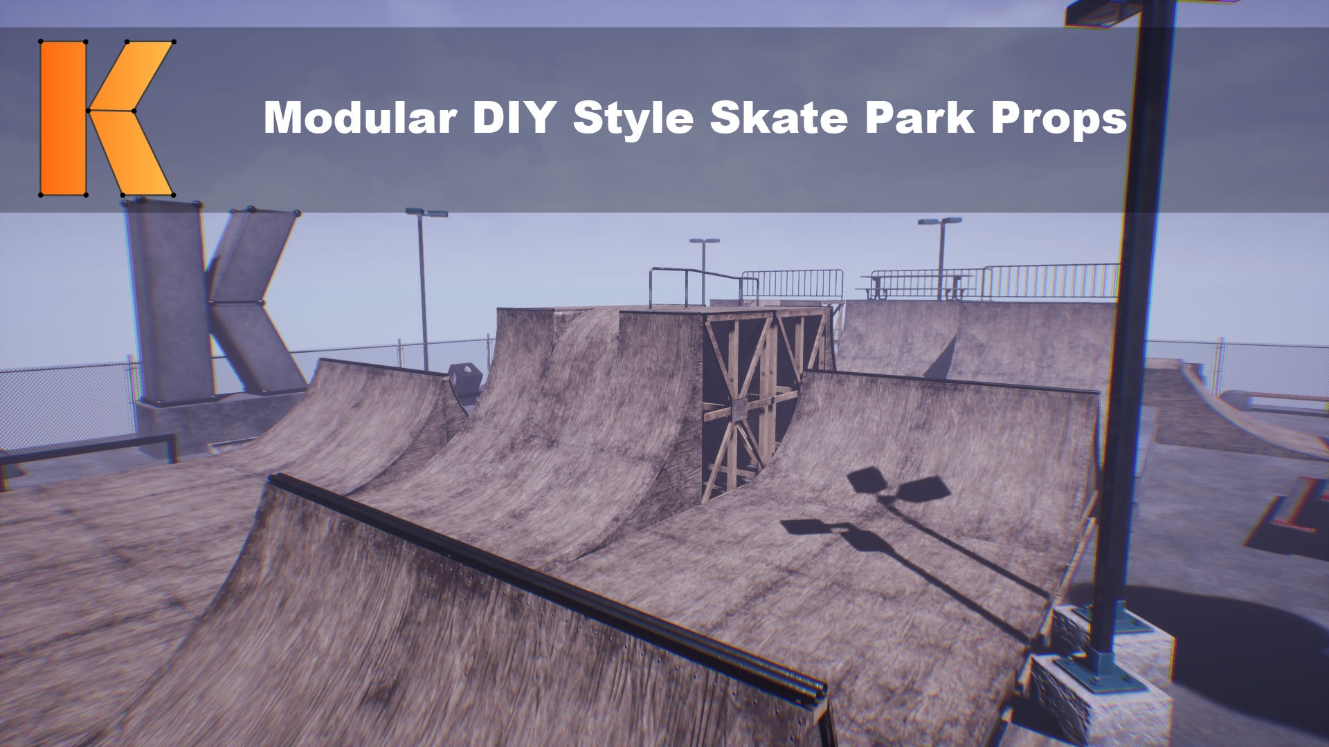 在道具创建的Modular DIY Style Skate Park Props - 虚幻引擎商城