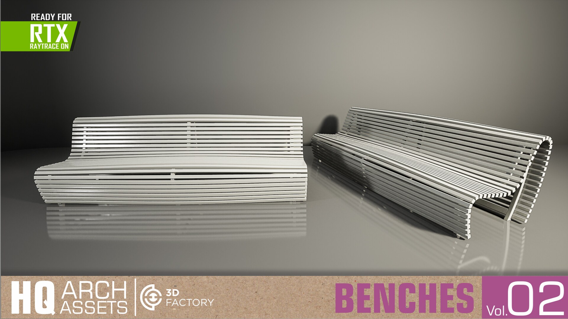 HQ Benches Vol. 2 in Architectural Visualization - UE Marketplace