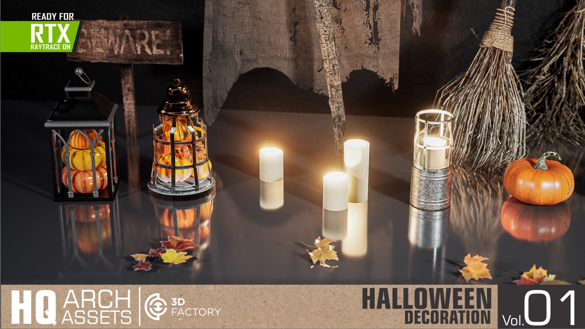 HQ Halloween Decoration Vol. 1 in Architectural Visualization - UE ...