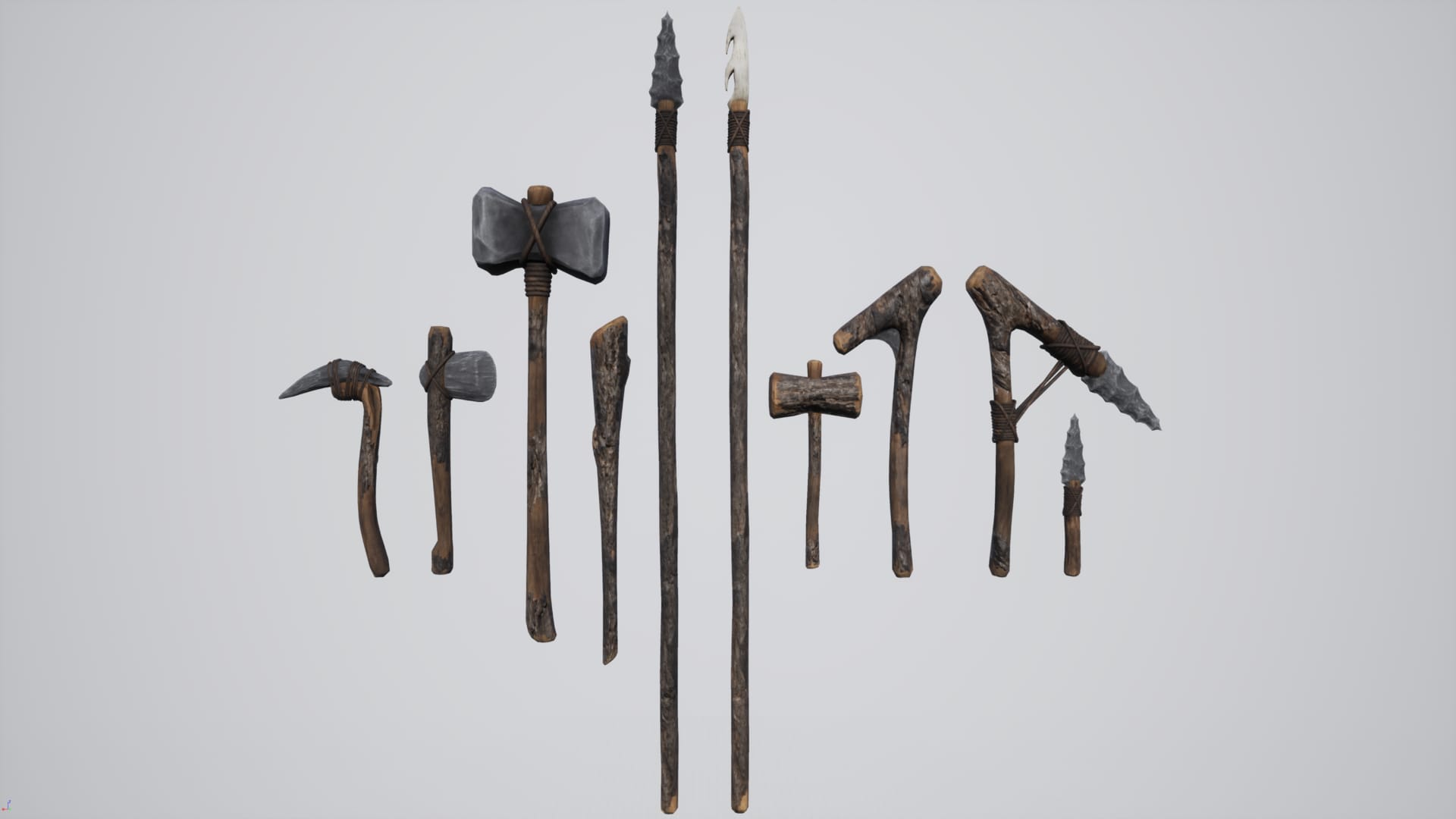 Primitive weapons / tools pack in Weapons - UE Marketplace