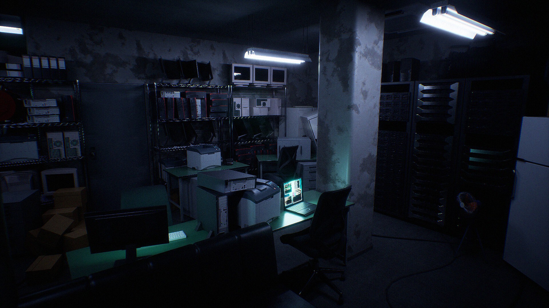 Hacker's Office - Environment for Crime, Noir, Drama & Cyberpunk in ...