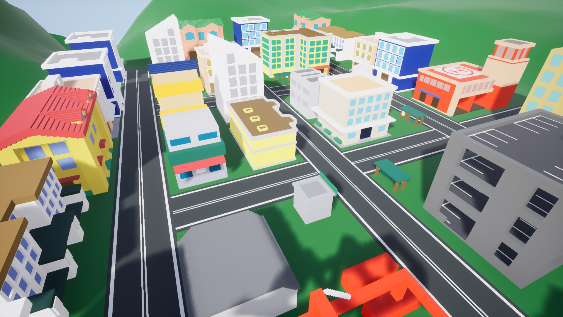 Low-Poly Voxel Buildings Part 2 in Props - UE Marketplace