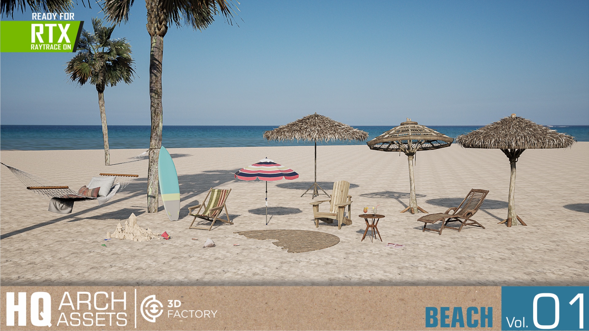 HQ Beach Vol. 1 in Architectural Visualization - UE Marketplace