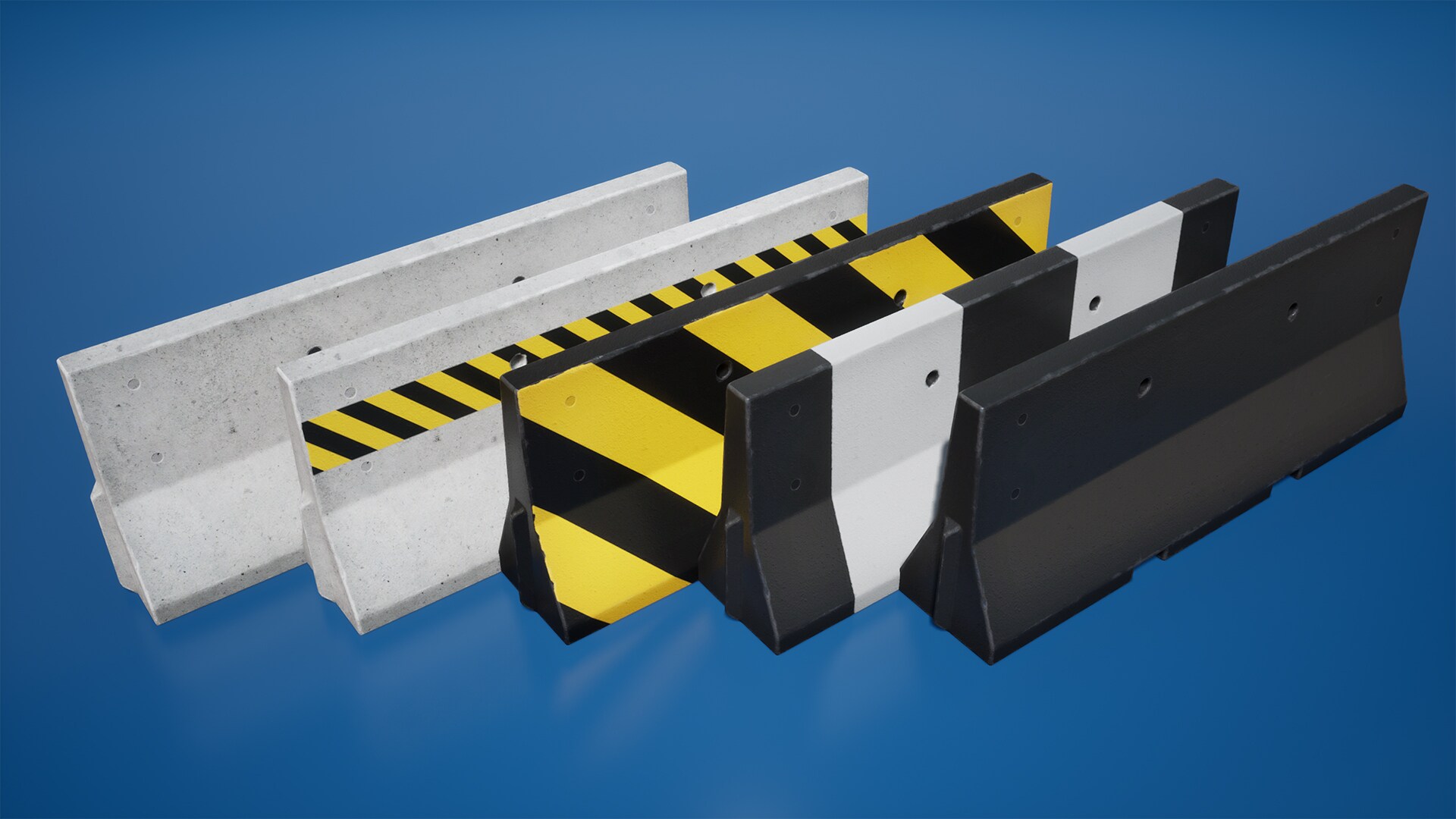 Traffic barriers in Props - UE Marketplace