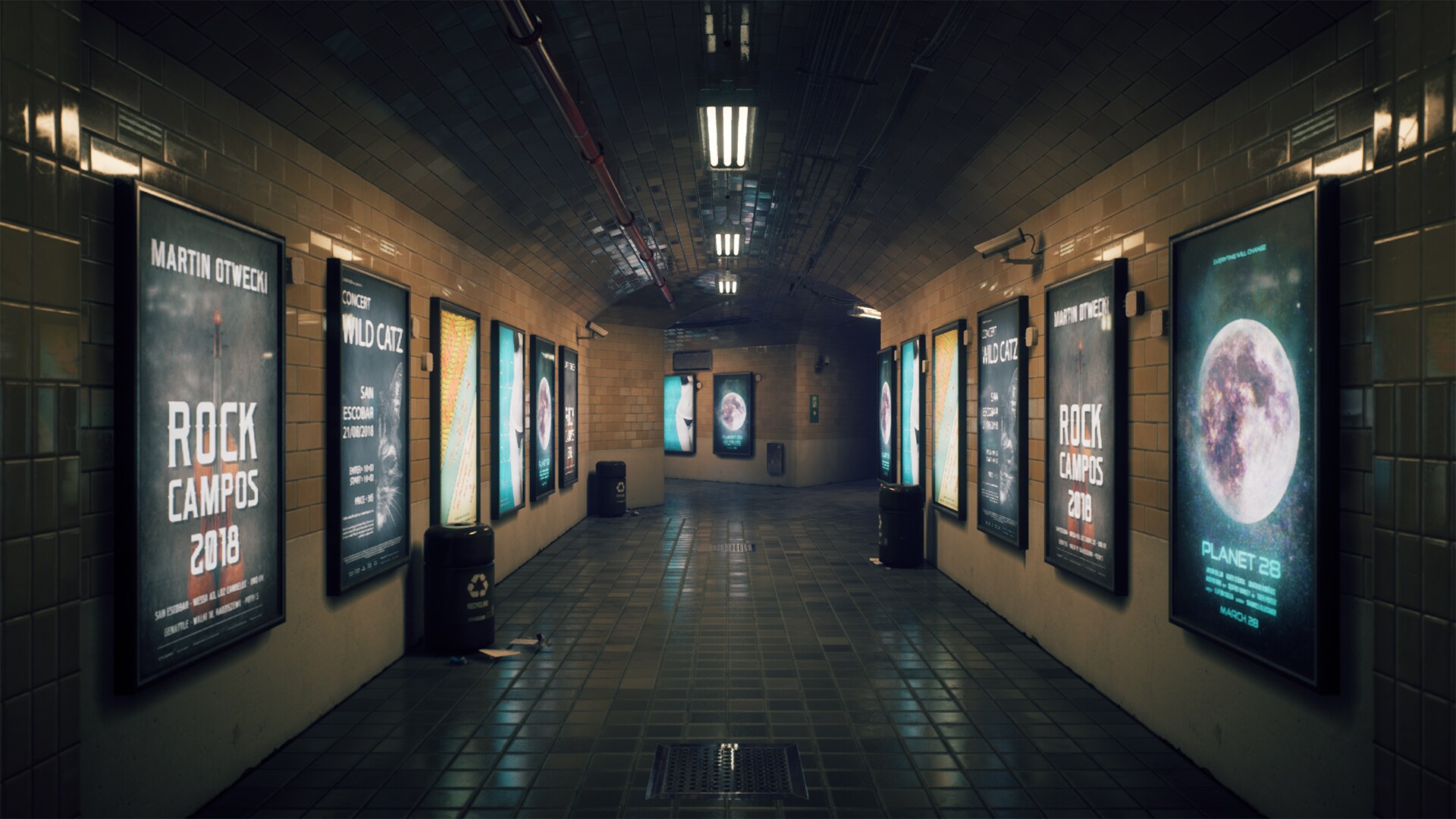 在环境创建的Metro Station Modular Kit - 虚幻引擎商城