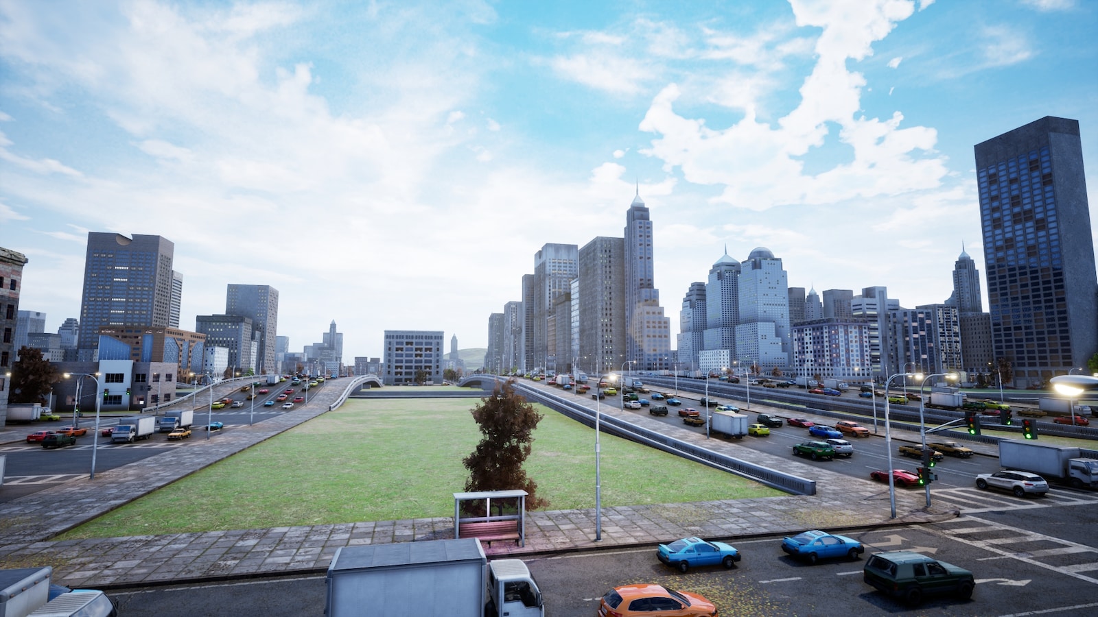 在环境创建的Next Gen Modular City V3 [Bundle-Exteriors & Interiors] - 虚幻引擎商城