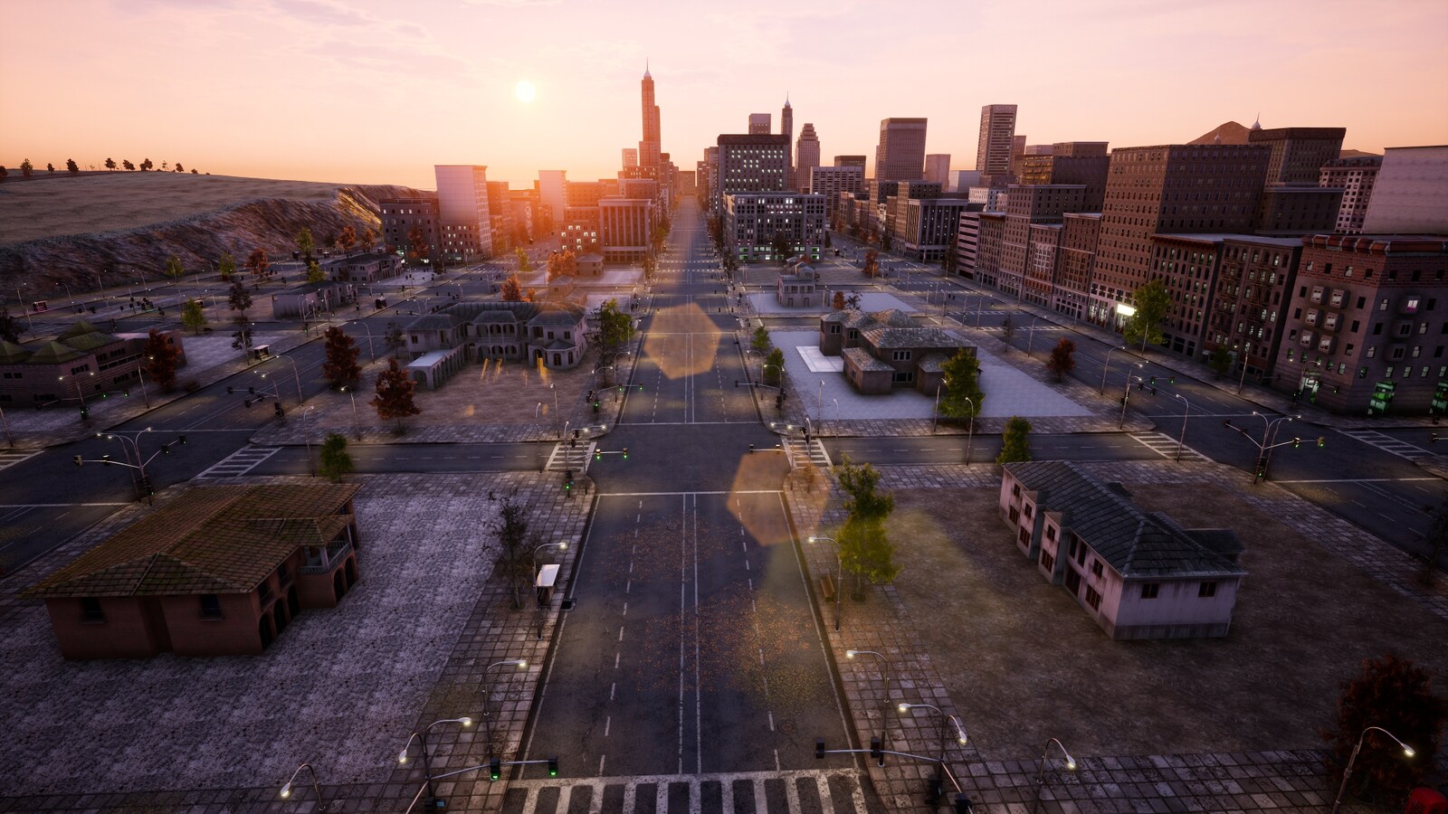 在环境创建的Next Gen Modular City V3 [Bundle-Exteriors & Interiors] - 虚幻引擎商城