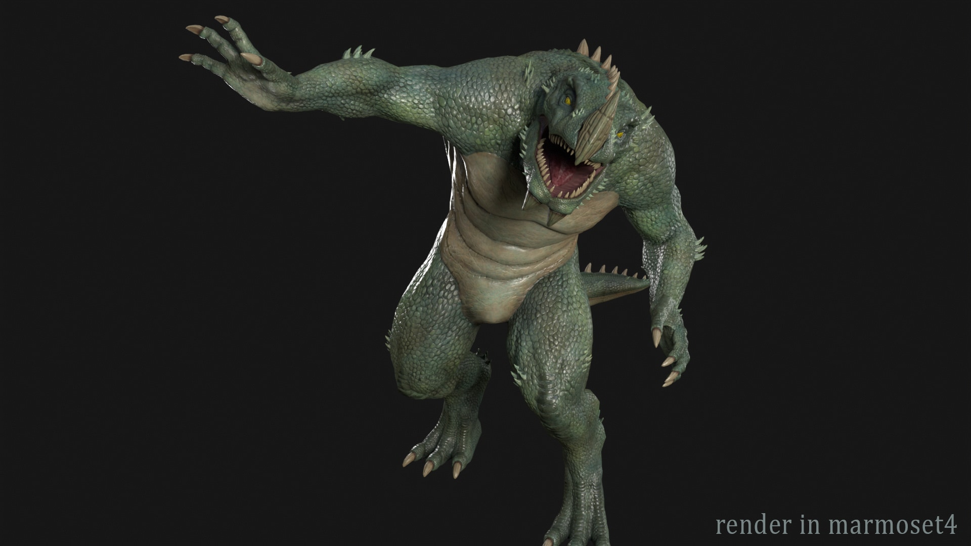 Huge lizard monster in Characters - UE Marketplace