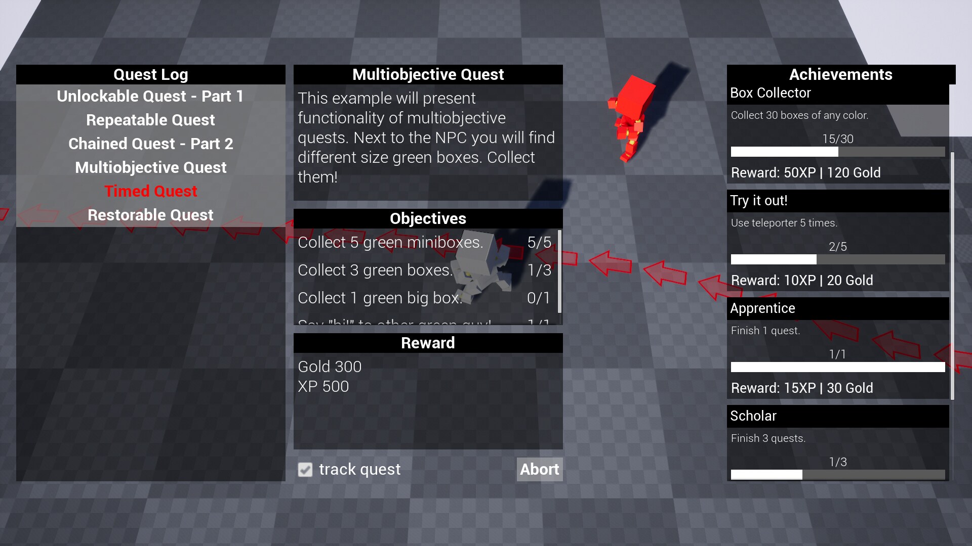 在蓝图创建的Ultimate Quests and Achievements Component - 虚幻引擎商城