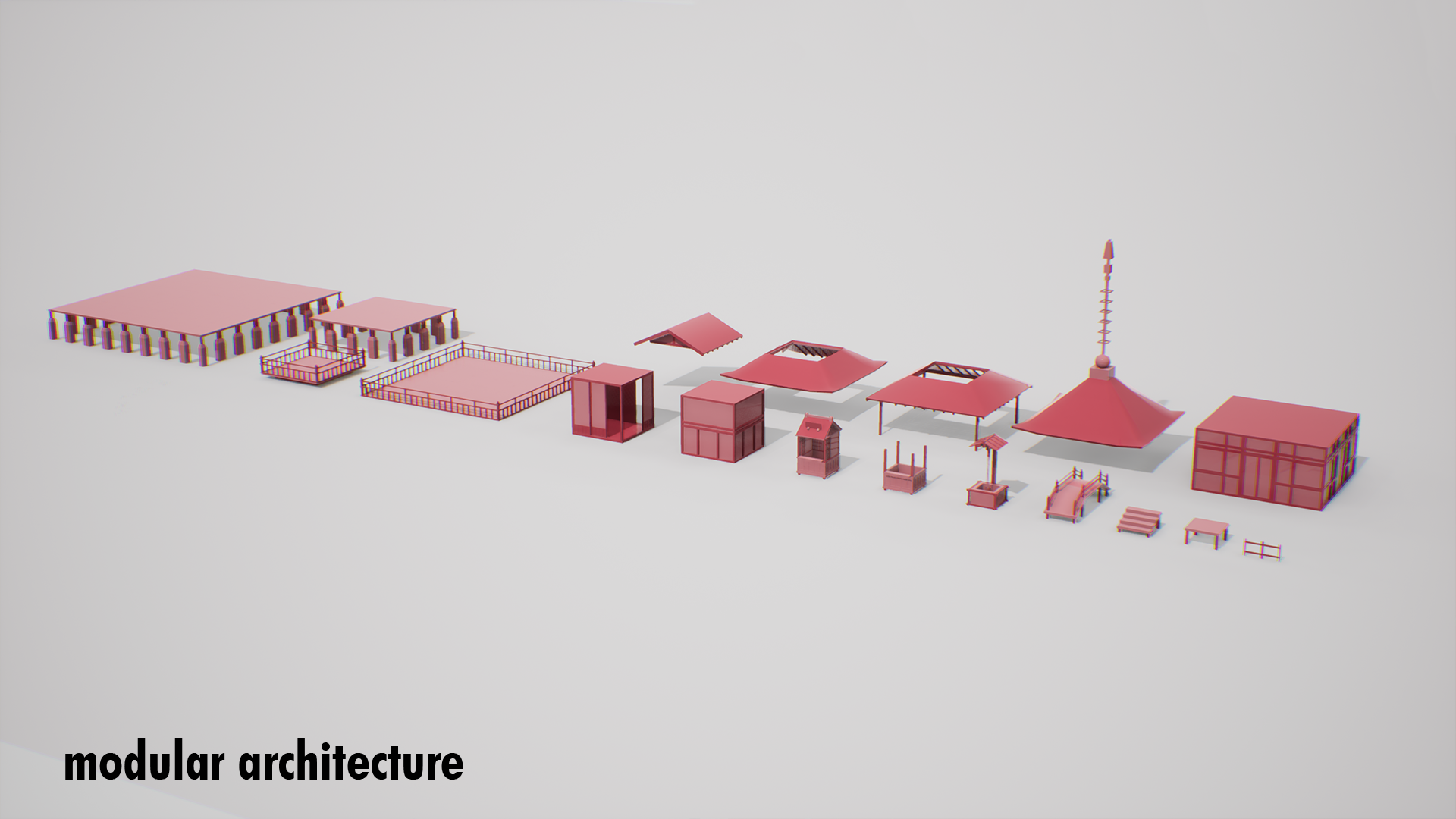 Stylized Japanese Modular Environment in Environments - UE Marketplace