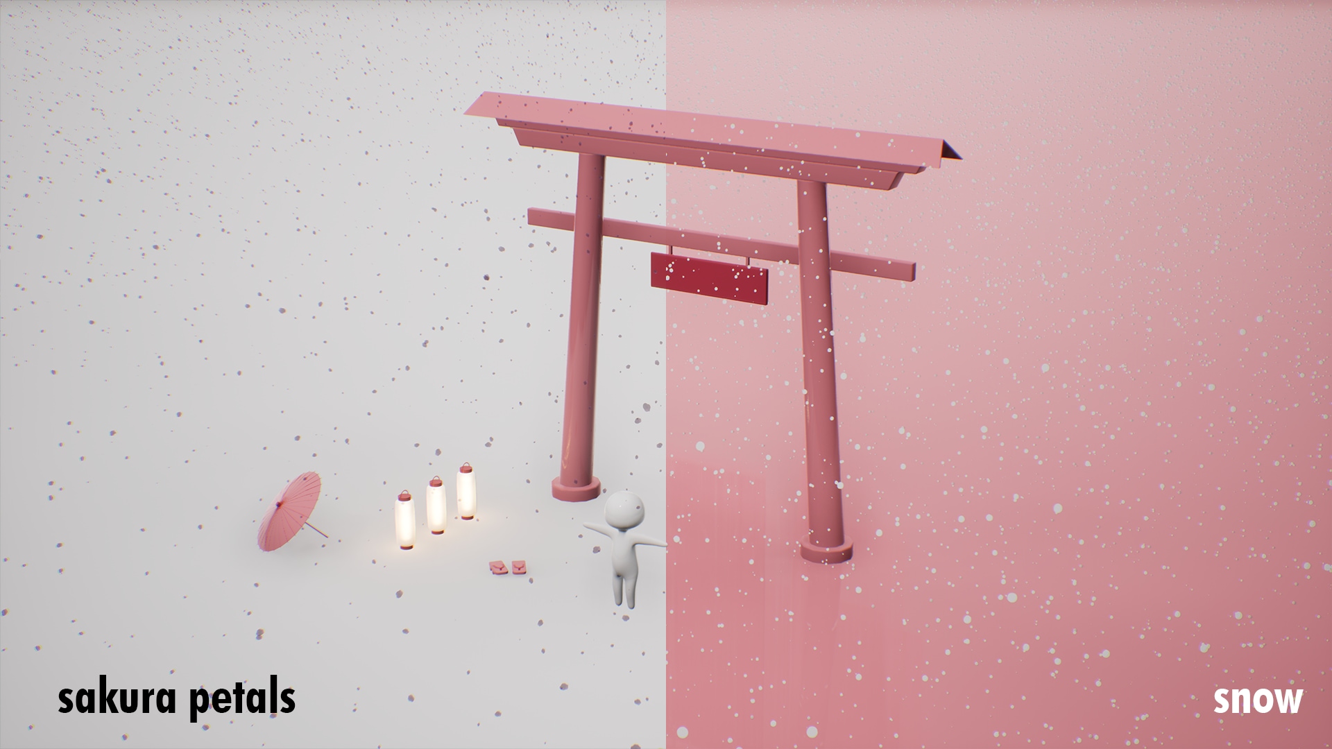 Stylized Japanese Modular Environment in Environments - UE Marketplace